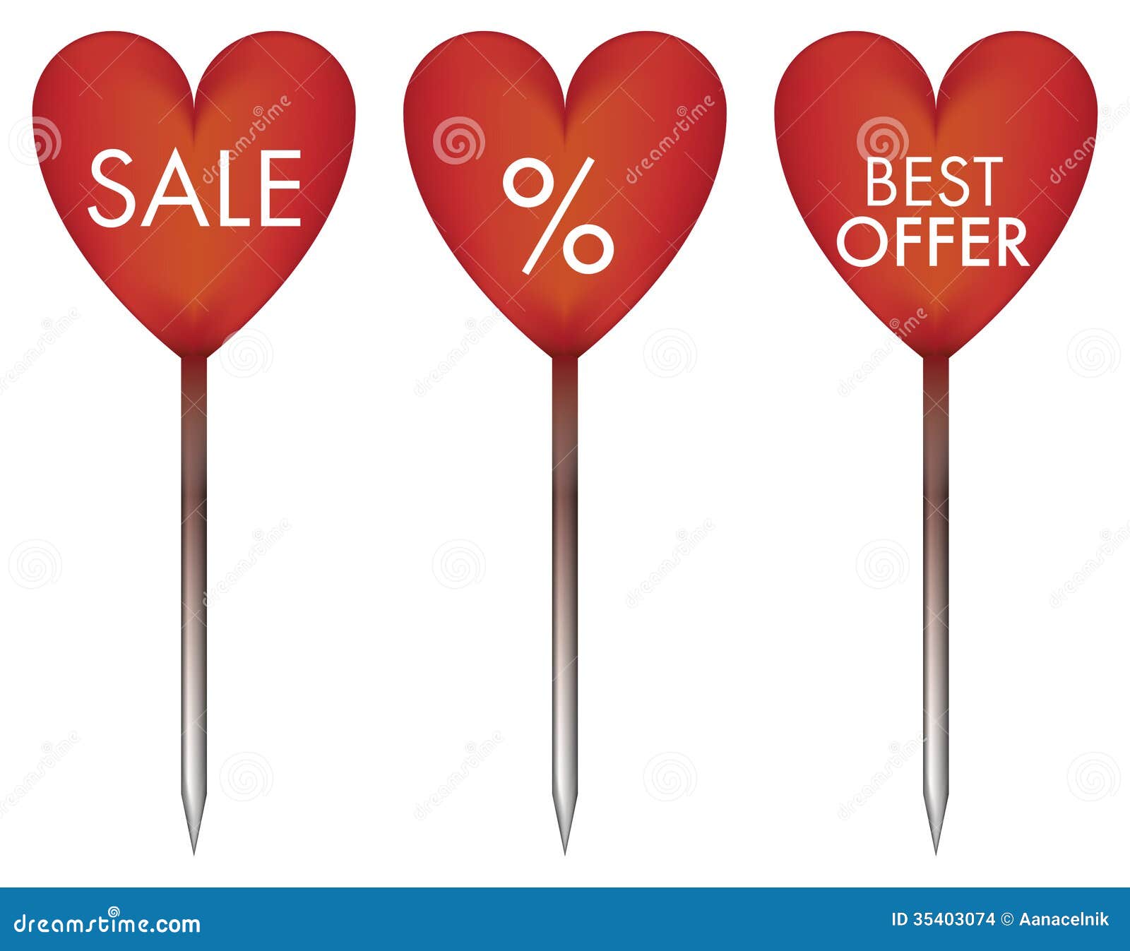 Heart pin stock vector. Illustration of business, point - 35403074