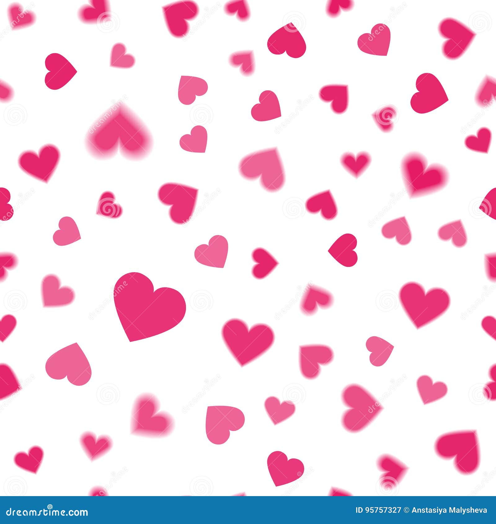 Heart pink pattern. stock vector. Illustration of celebration - 95757327