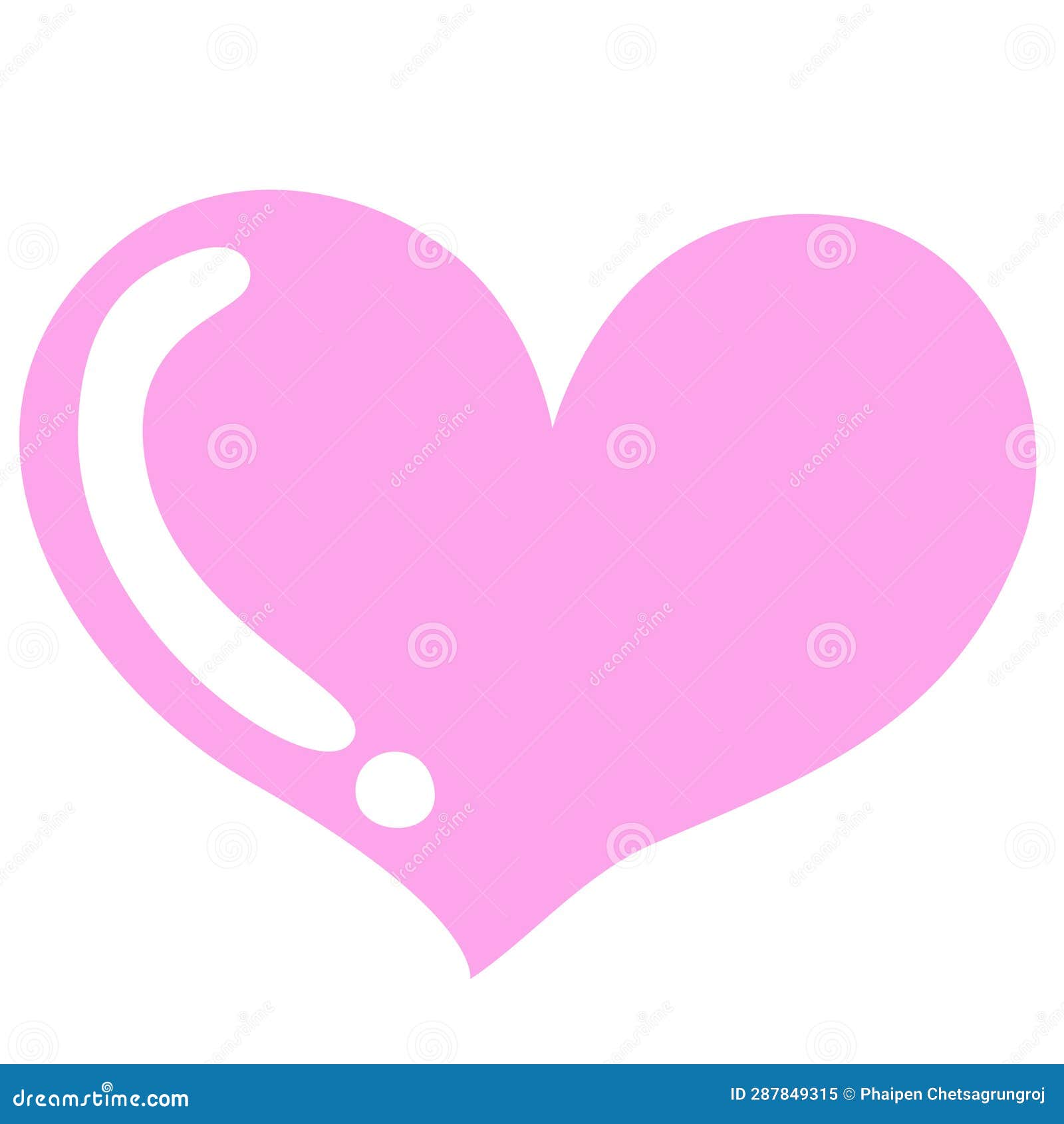 Heart Pink Vector for Decoration , Sticker , Logo , Design Stock ...