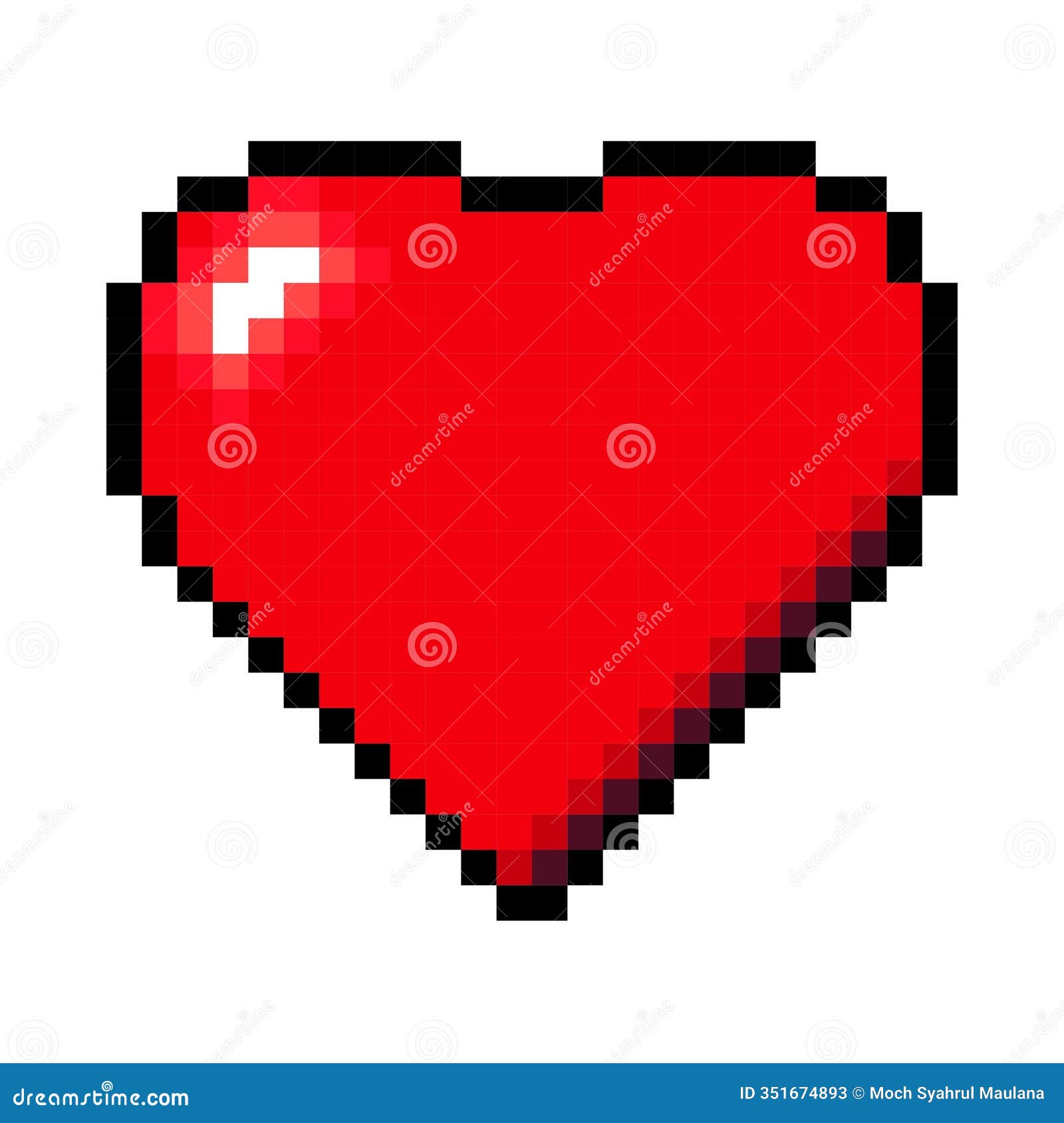 Heart Pixel Art stock illustration. Illustration of text - 351674893