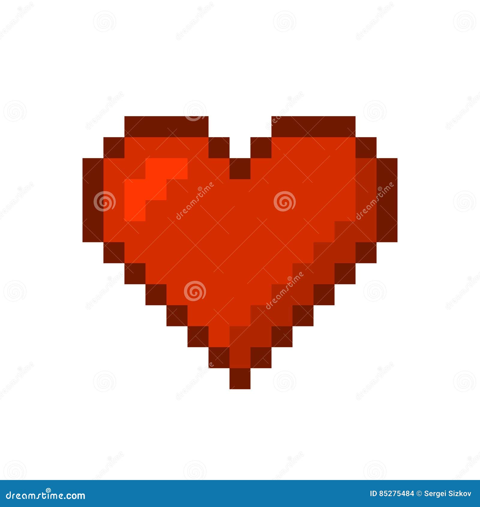 8 Bit Heart Vector