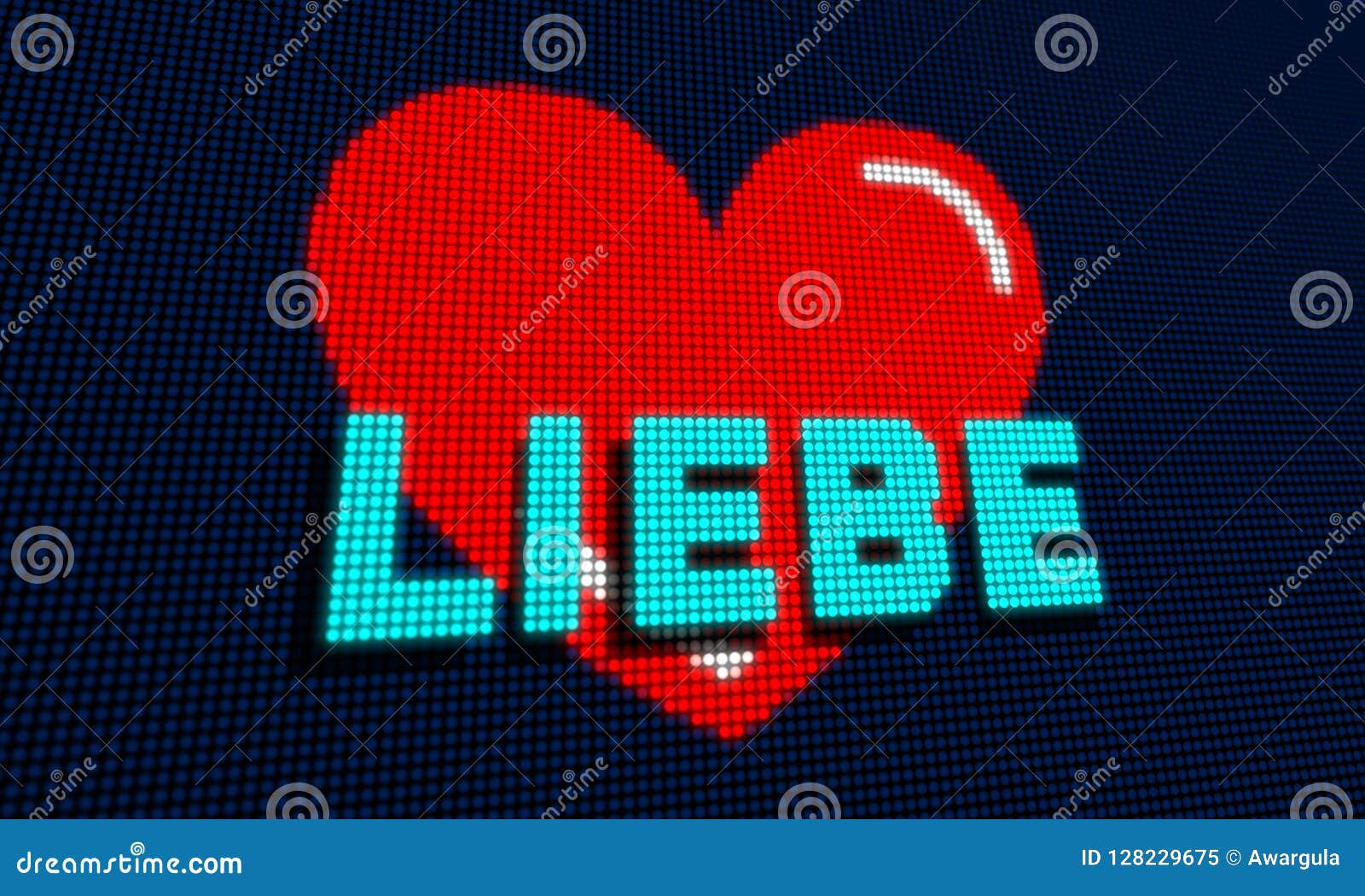 Liebe - LOVE In German. Happy Valentines Day Card, Hand-written ...