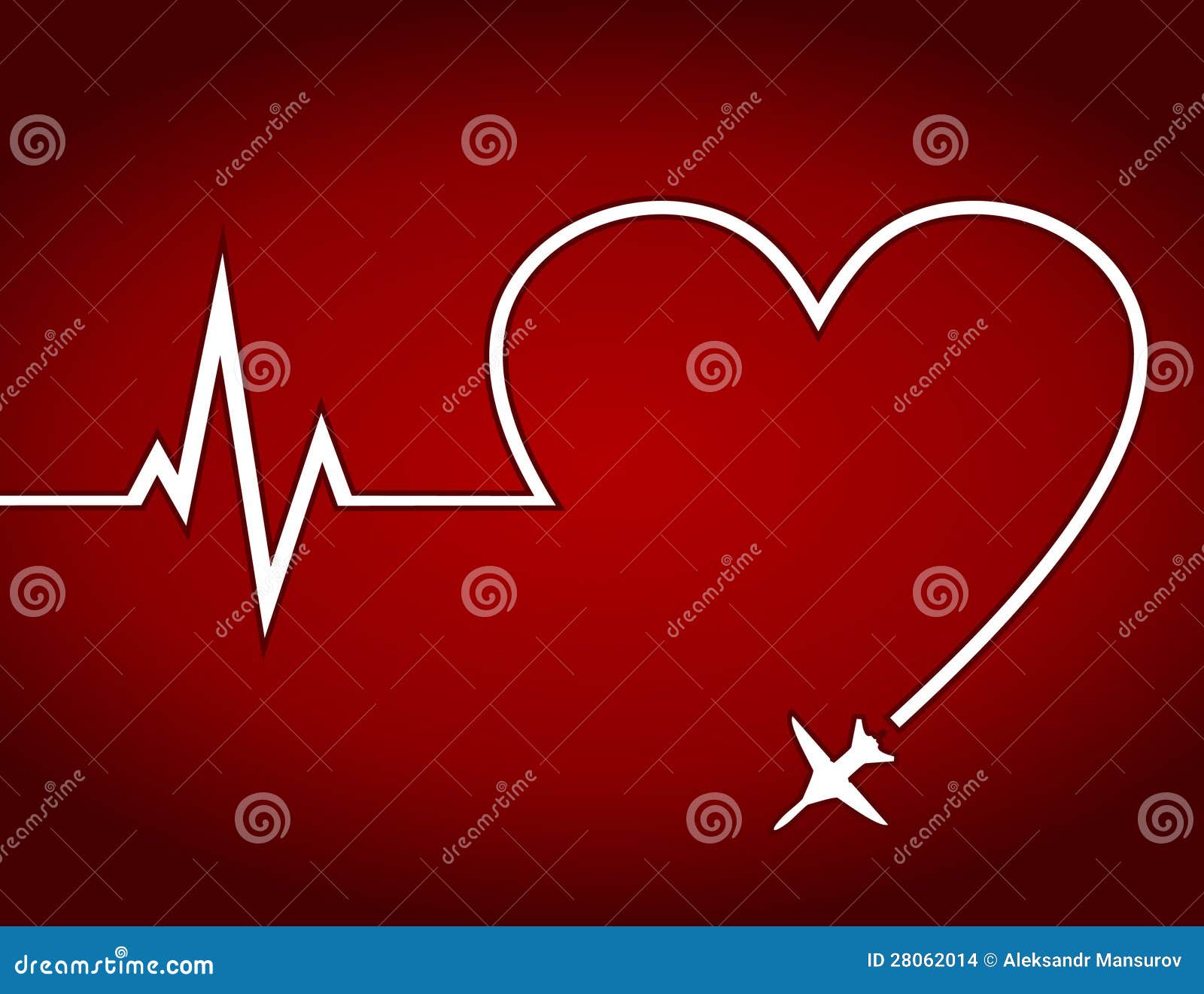 Heart the plane stock vector. Illustration of earth, position - 28062014