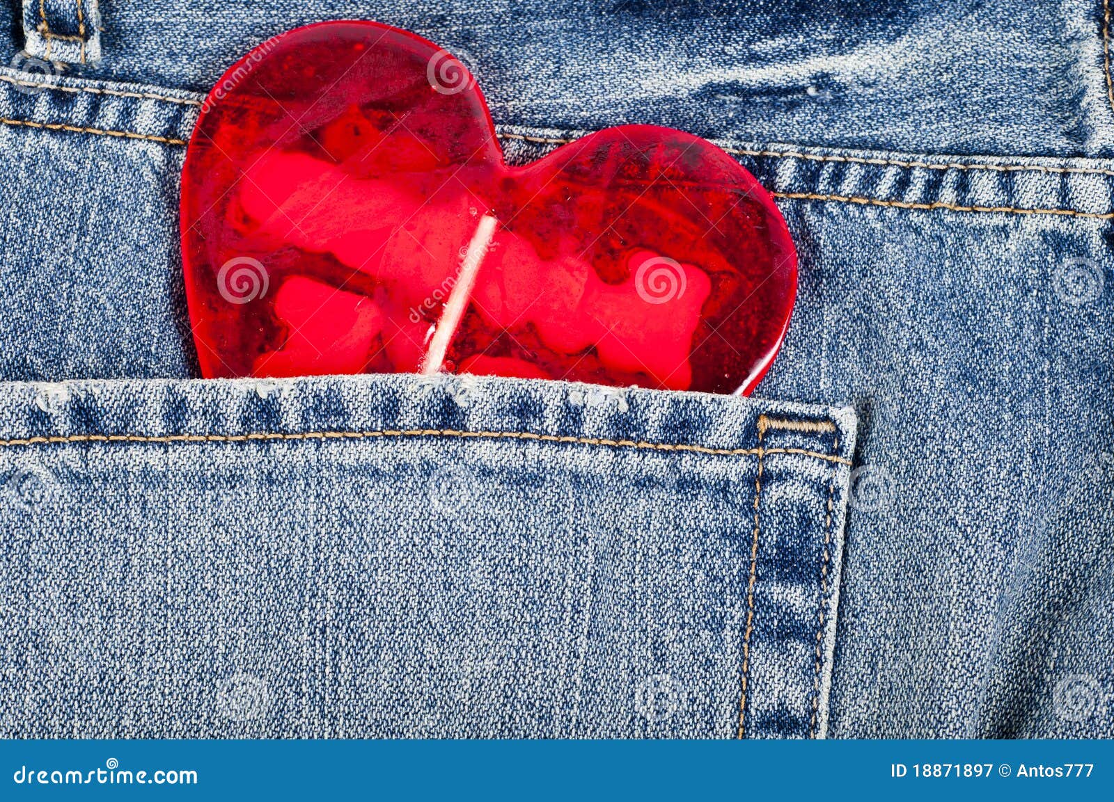 Heart in pocket stock image. Image of rapprochement, detail - 18871897