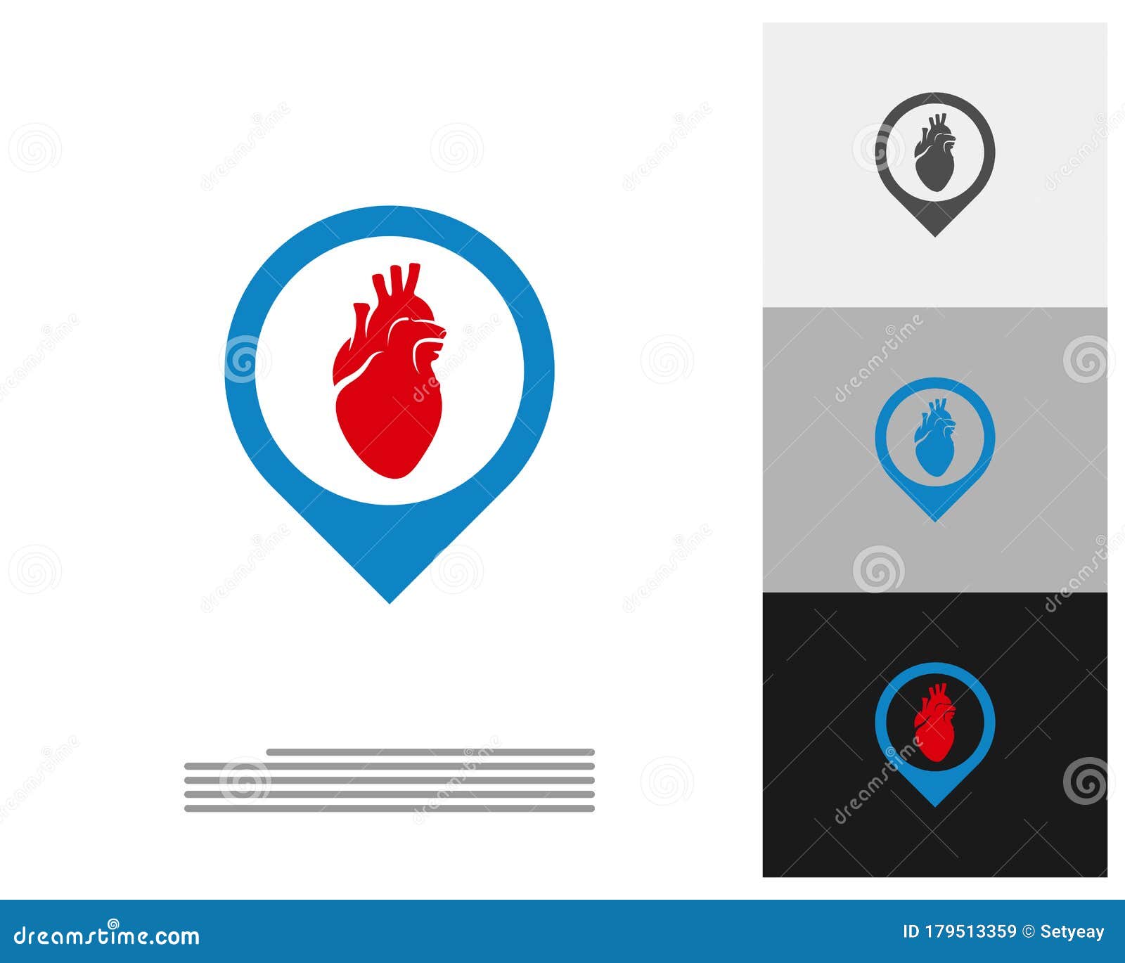 Heart Point Logo Vector Template, Creative Human Heart Logo Design ...