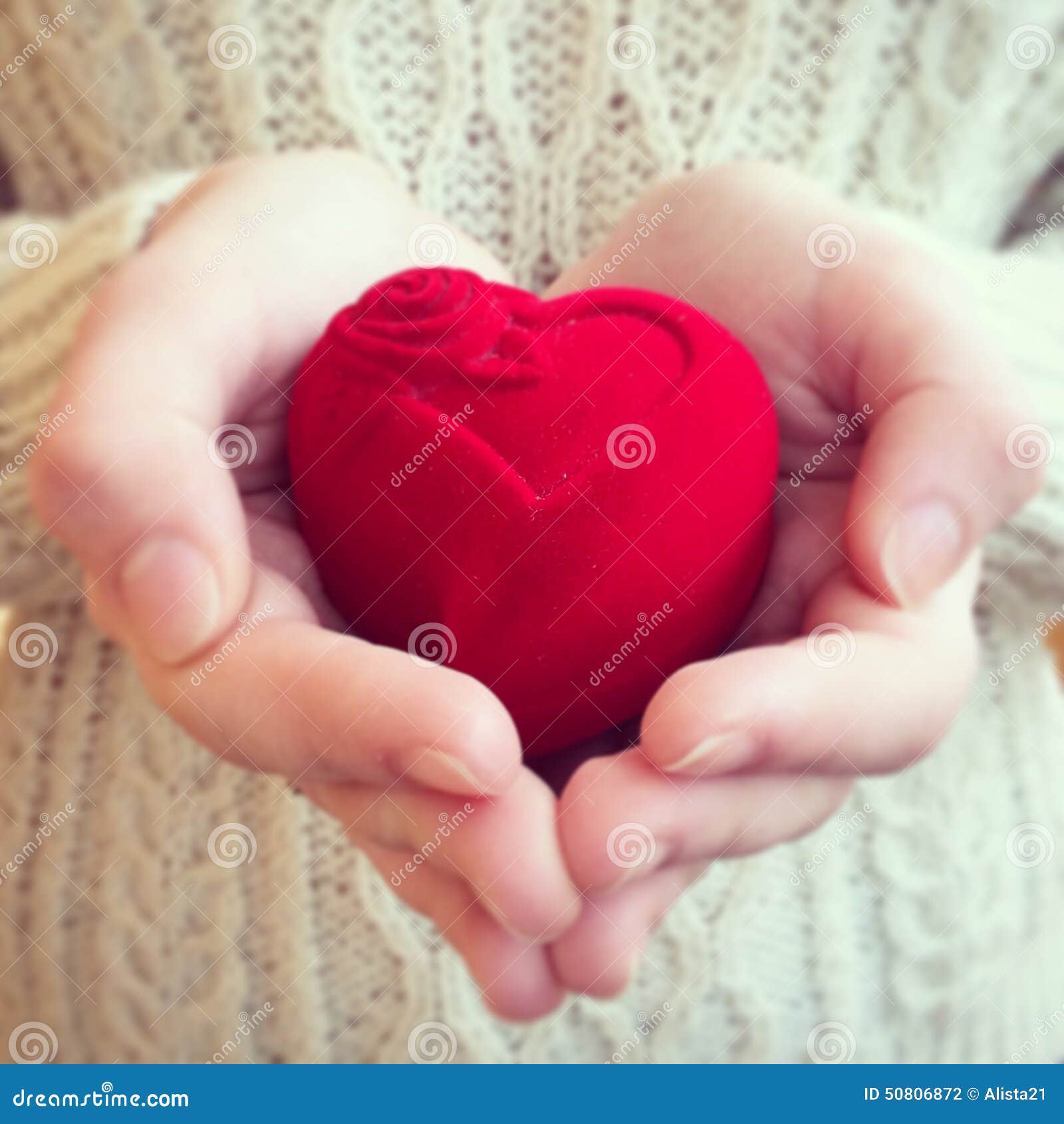 Heart present in hands stock photo. Image of surprise - 50806872