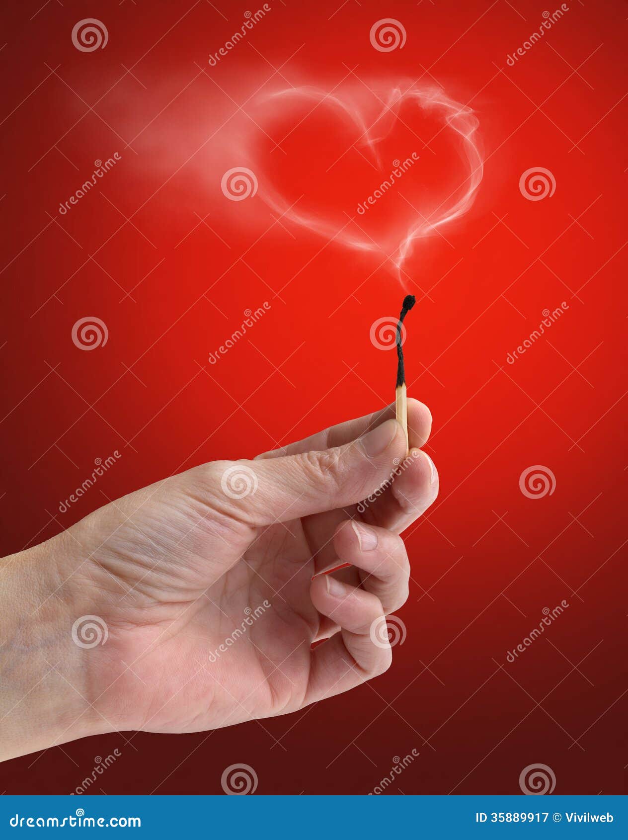 Hand Holding Extinguished Matchstick Black Background Stock Photos ...