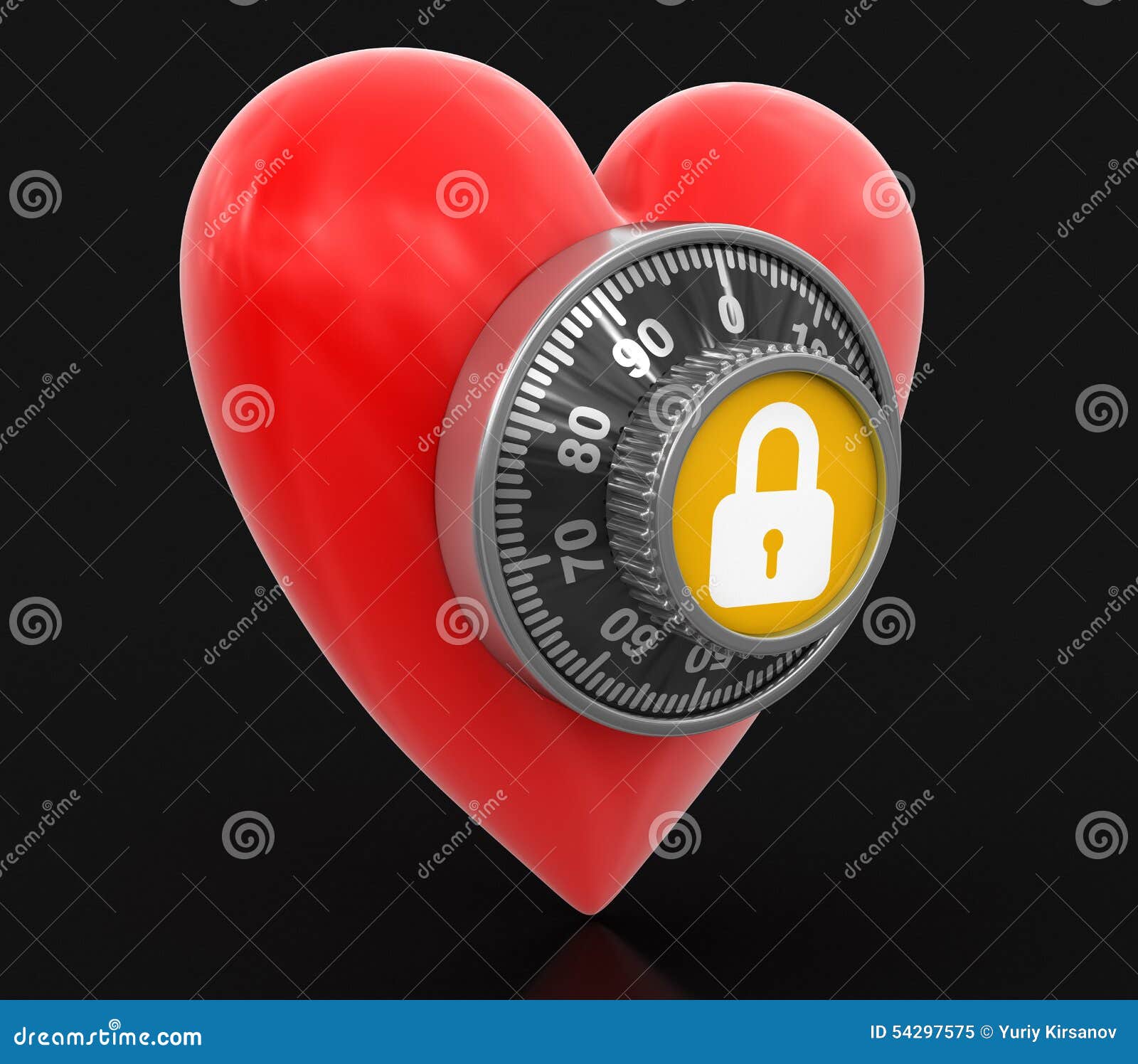 Heart Protection (clipping Path Included) Stock Illustration ...