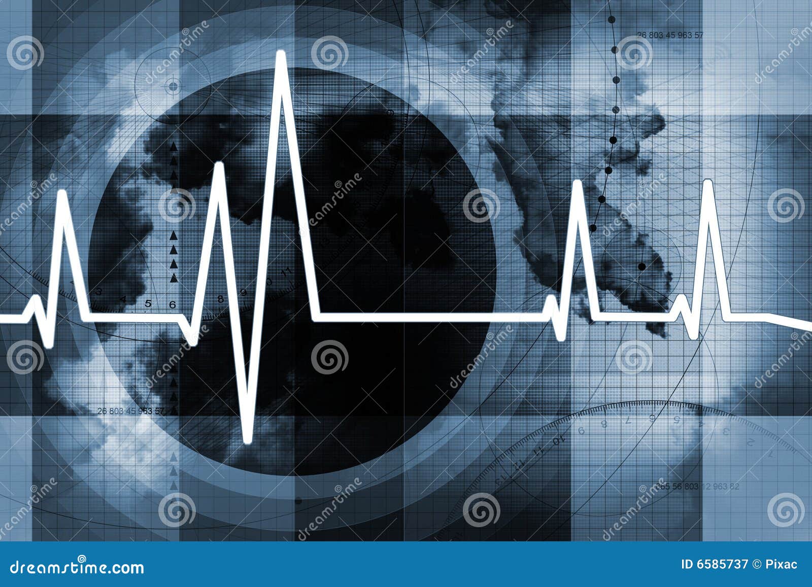 Heart Pulse Background stock illustration. Illustration of meter - 6585737