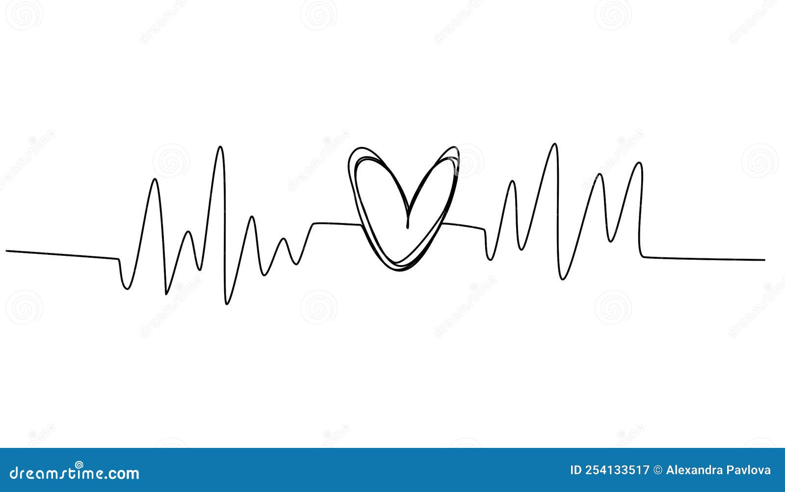 Heart With Pulse. Heartbeat. Sound Wave Romantic Symbol In Simple ... Heart With Pulse. Heartbeat. Sound Wave Romantic Symbol In Simple ...