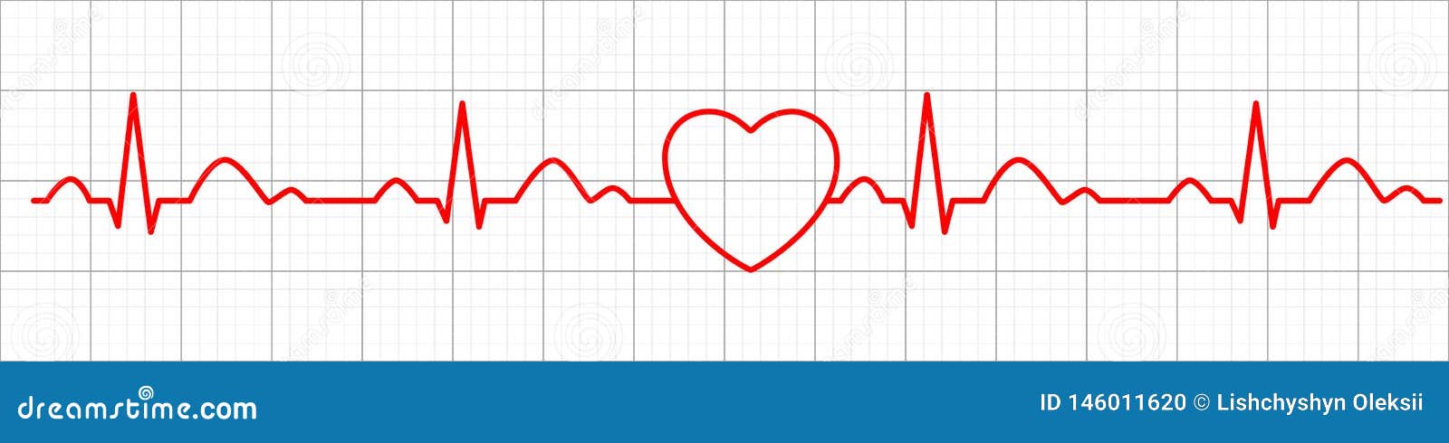 Electrocardiogram Vector Icon In 6 Different Modern Styles. Black, Two ...