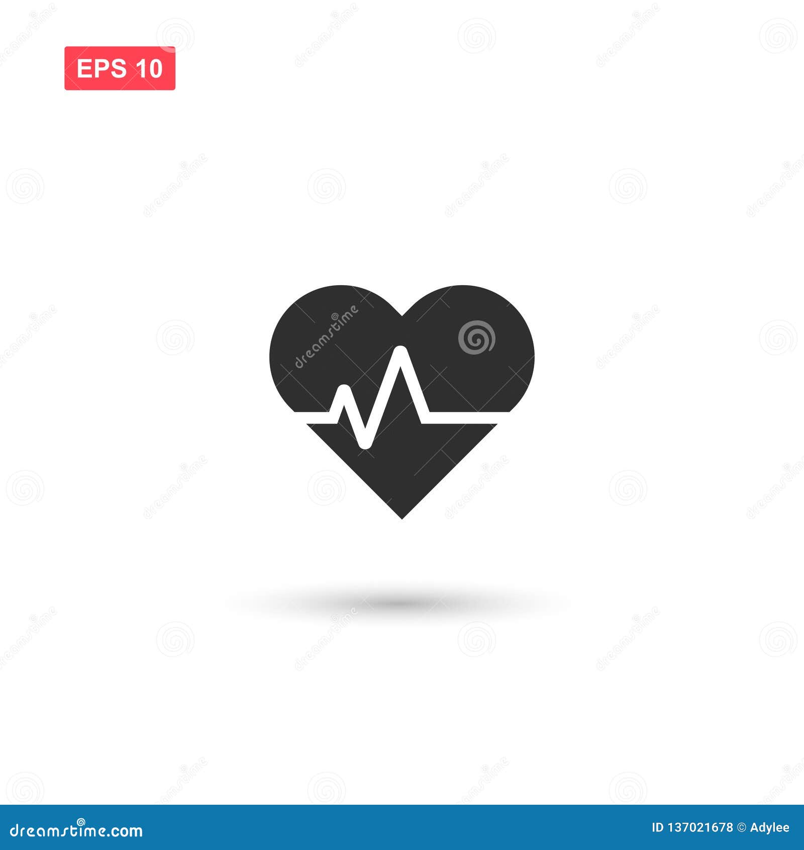Heart Pulse Icon Vector Design Isolated 2 Stock Vector - Illustration ...