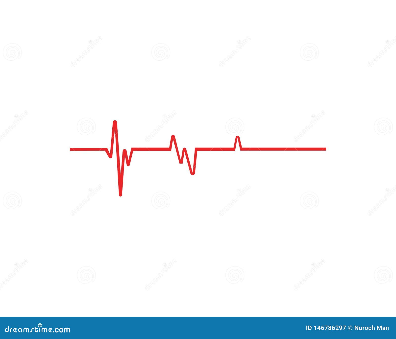 Heart Pulse Logo Icon Template Vector. Stock Vector - Illustration of ...