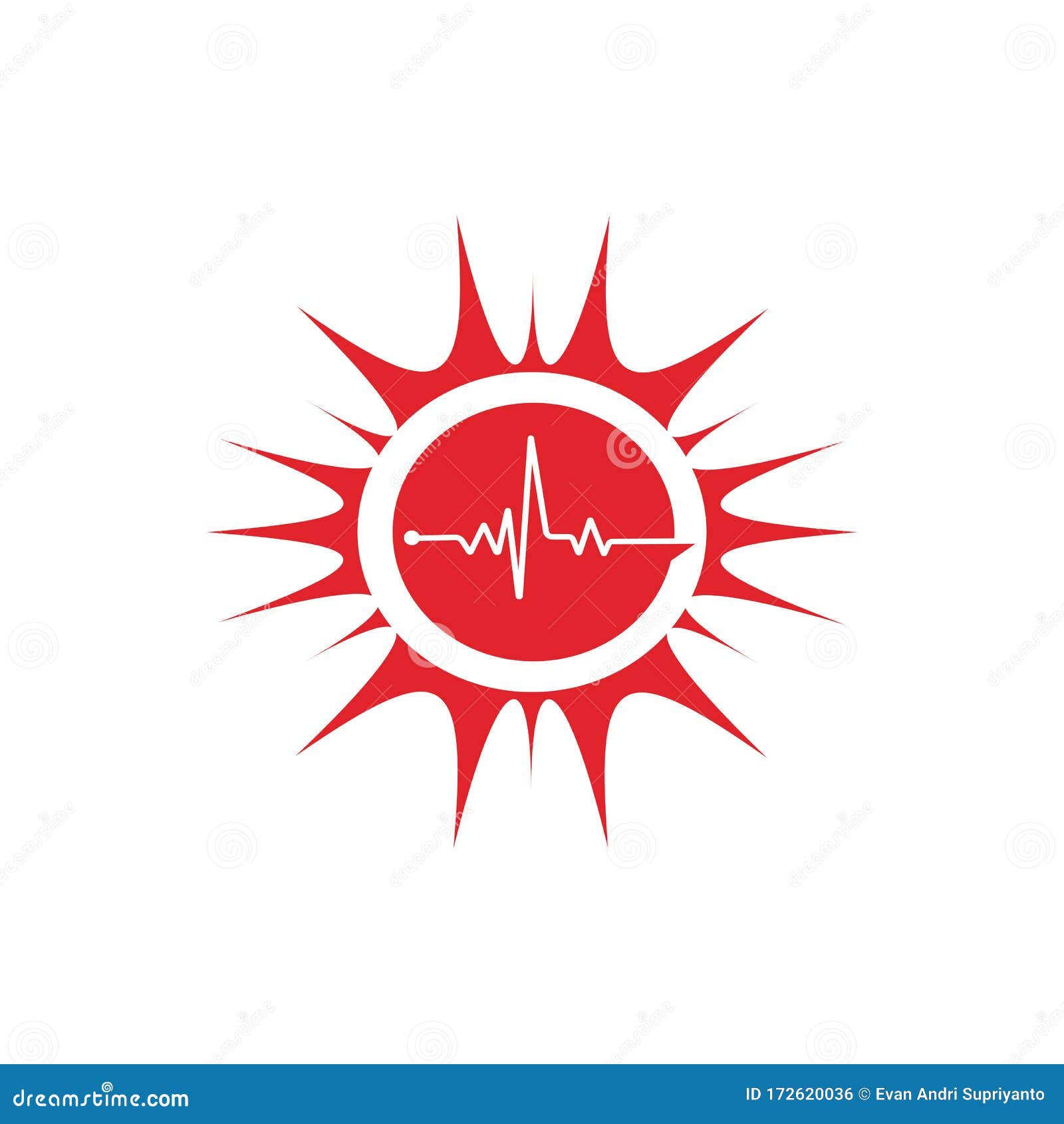 Heart Pulse Logo Template Vector Symbol Stock Vector - Illustration of ...