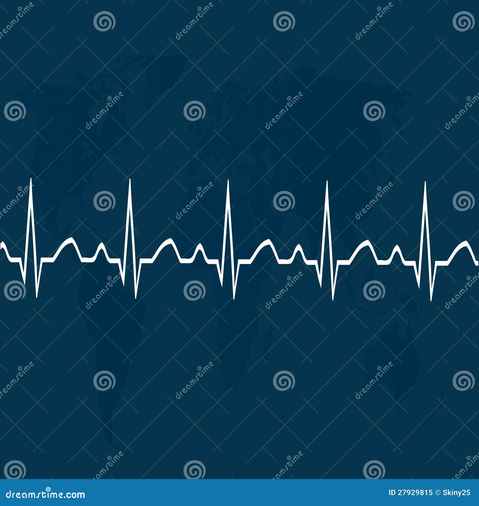 Heart pulse on map . stock vector. Illustration of health - 27929815