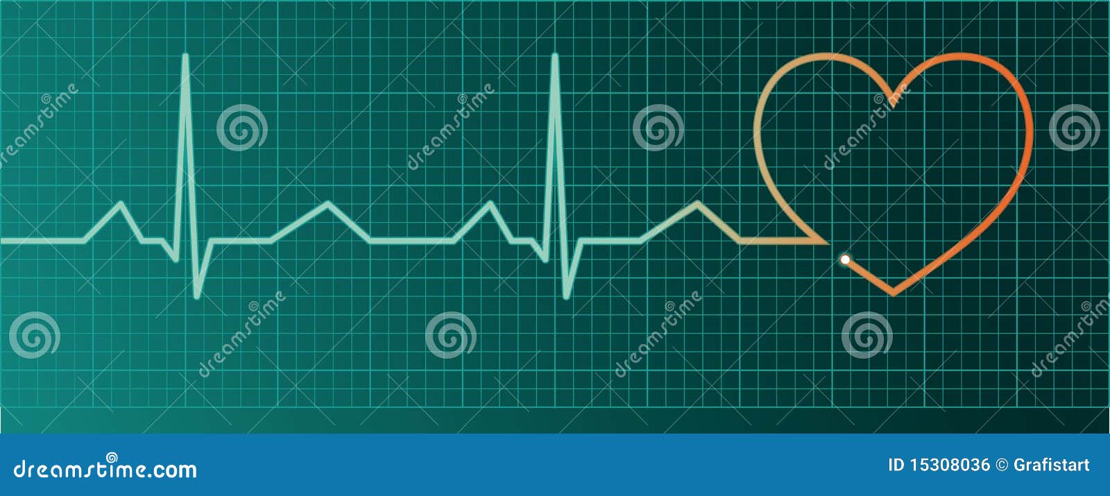 Heart pulse monitor stock vector. Illustration of disease - 15308036