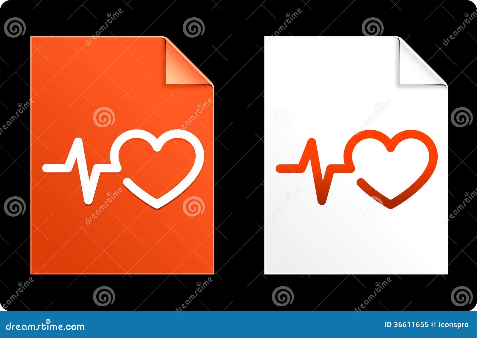 Heart With A Pulse. Vector Illustration. Examination Of The Patient ...