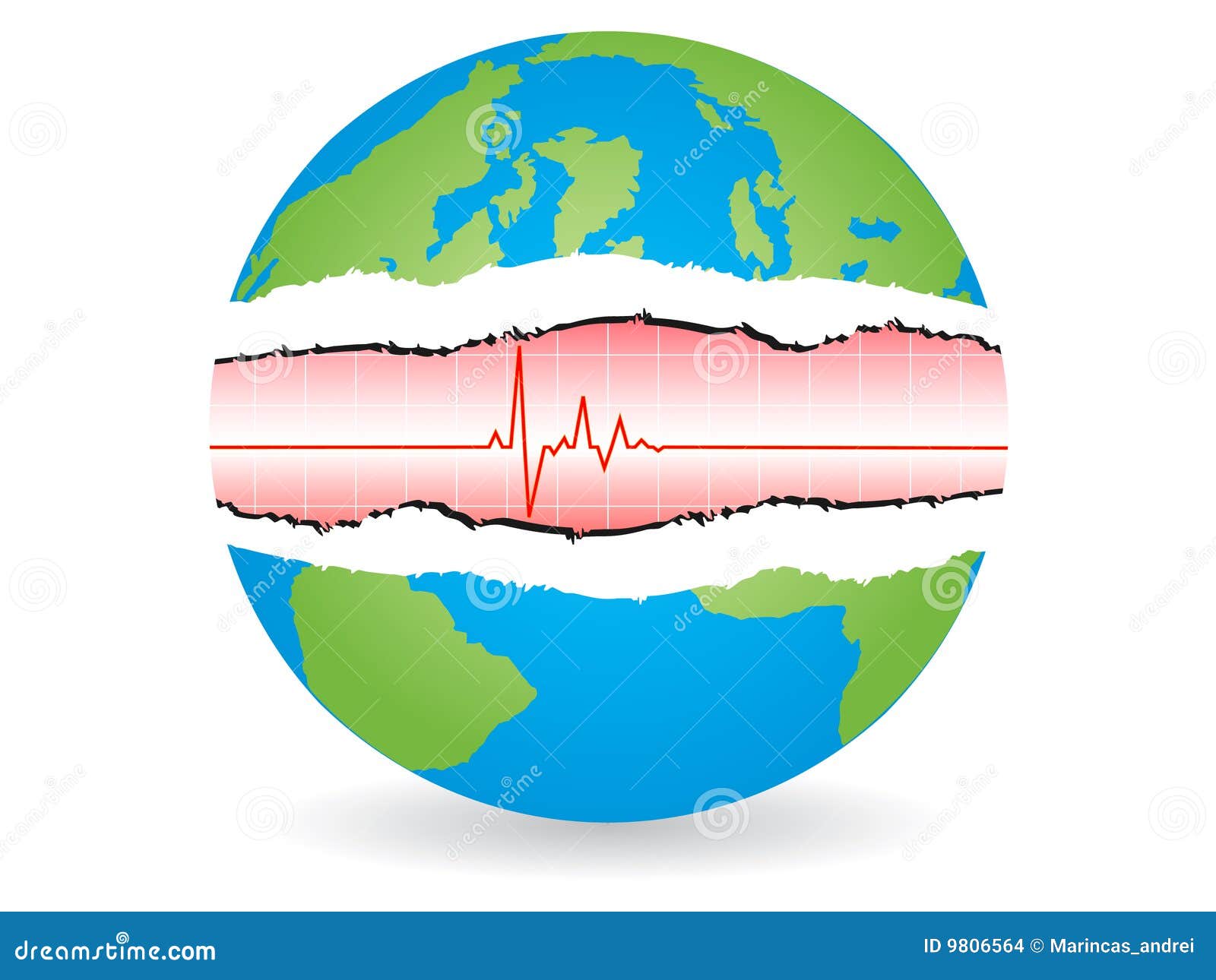 Pulse Planet Earth Royalty-Free Stock Photography | CartoonDealer.com ...