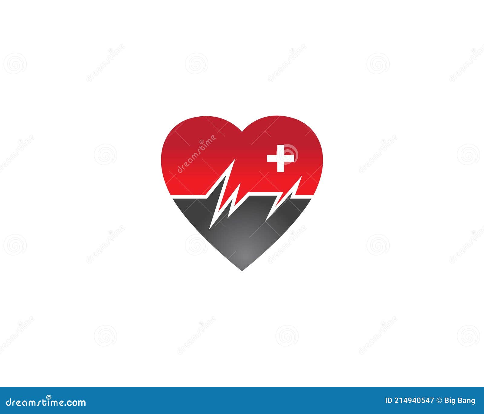 Heart Pulses Logo Template Vector Illustration Stock Vector ...
