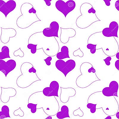 Heart purple pattern stock vector. Illustration of element - 12788895