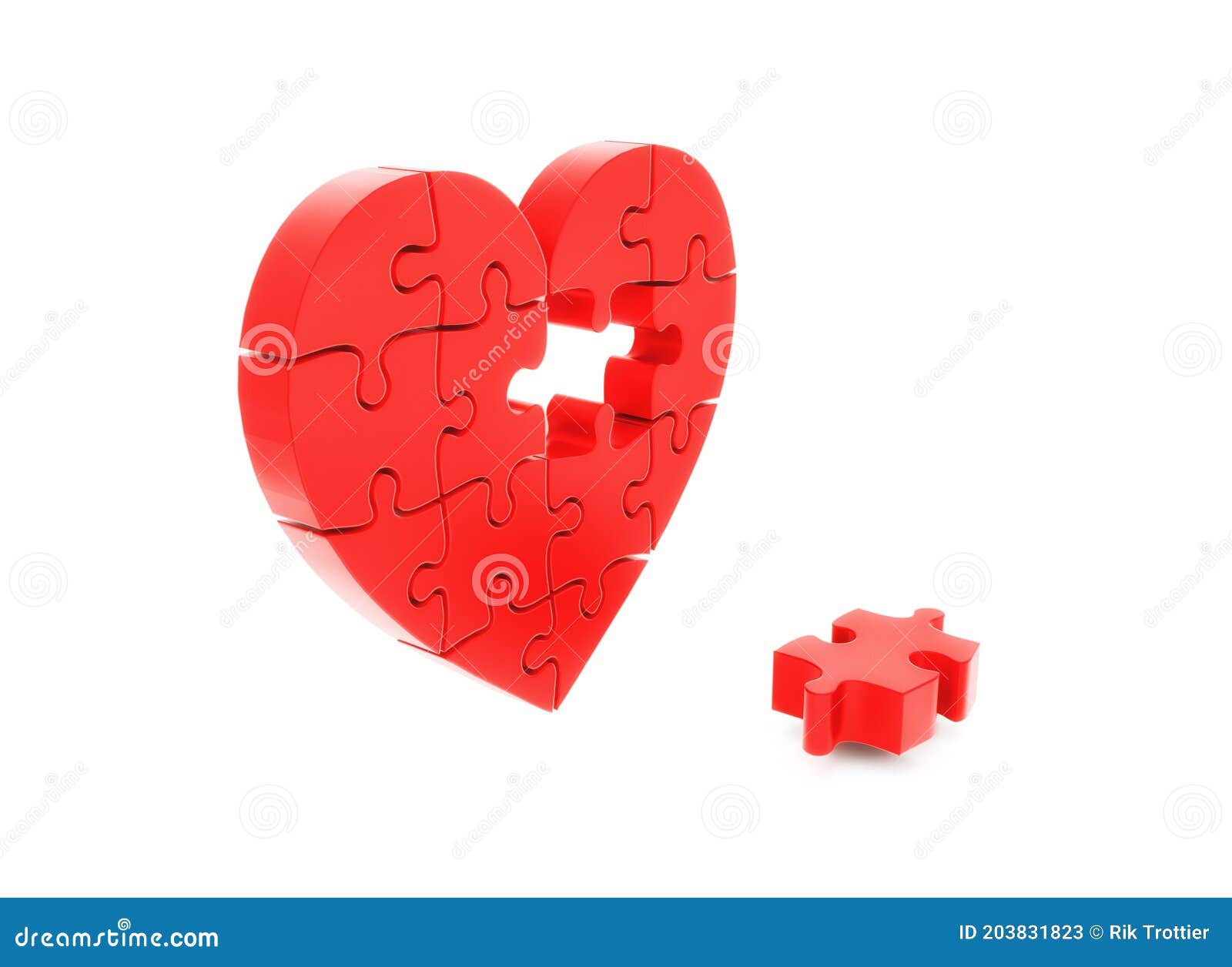 Missing Heart Puzzle Piece