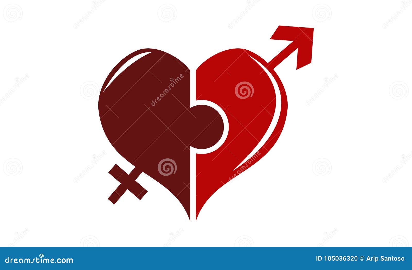 Heart Puzzle Union stock vector. Illustration of lover - 105036320