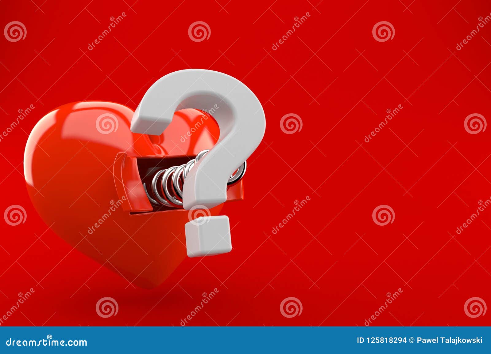 Heart with question mark stock illustration. Illustration of valentine ...