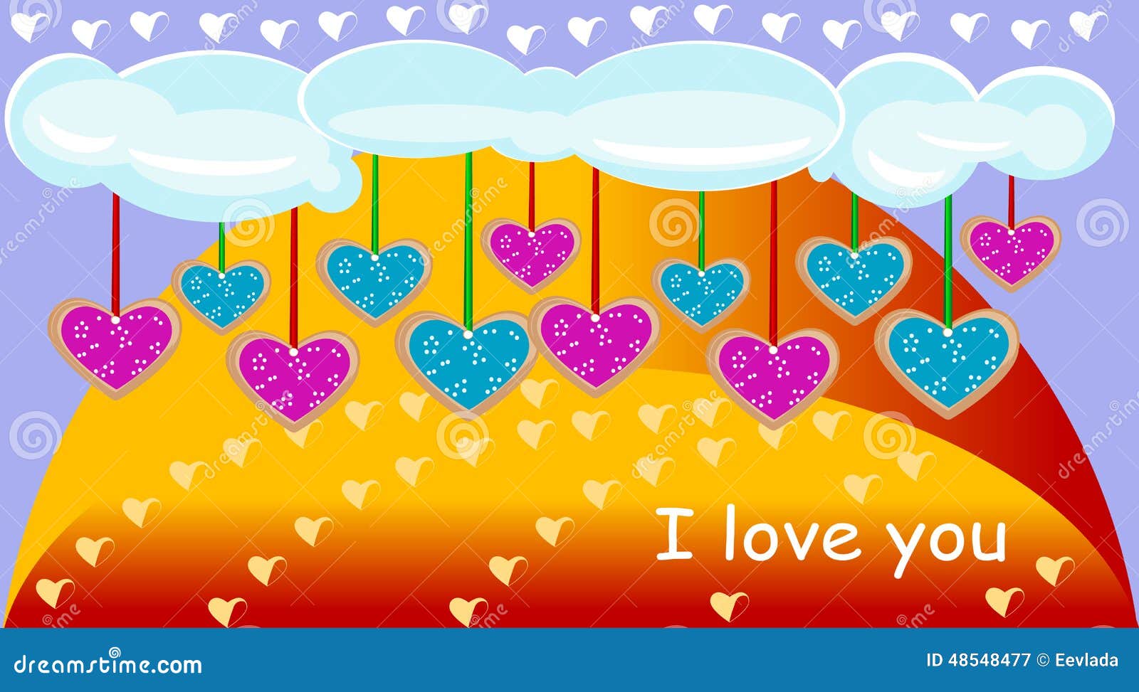 Heart rain stock illustration. Illustration of country - 48548477