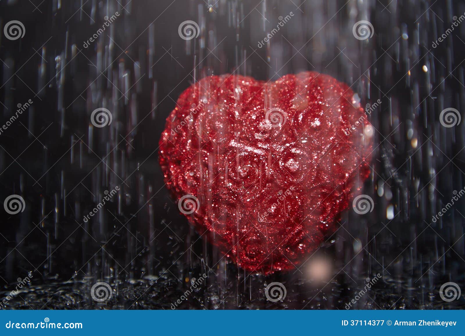 Heart in rain stock image. Image of conceptual, holiday - 37114377