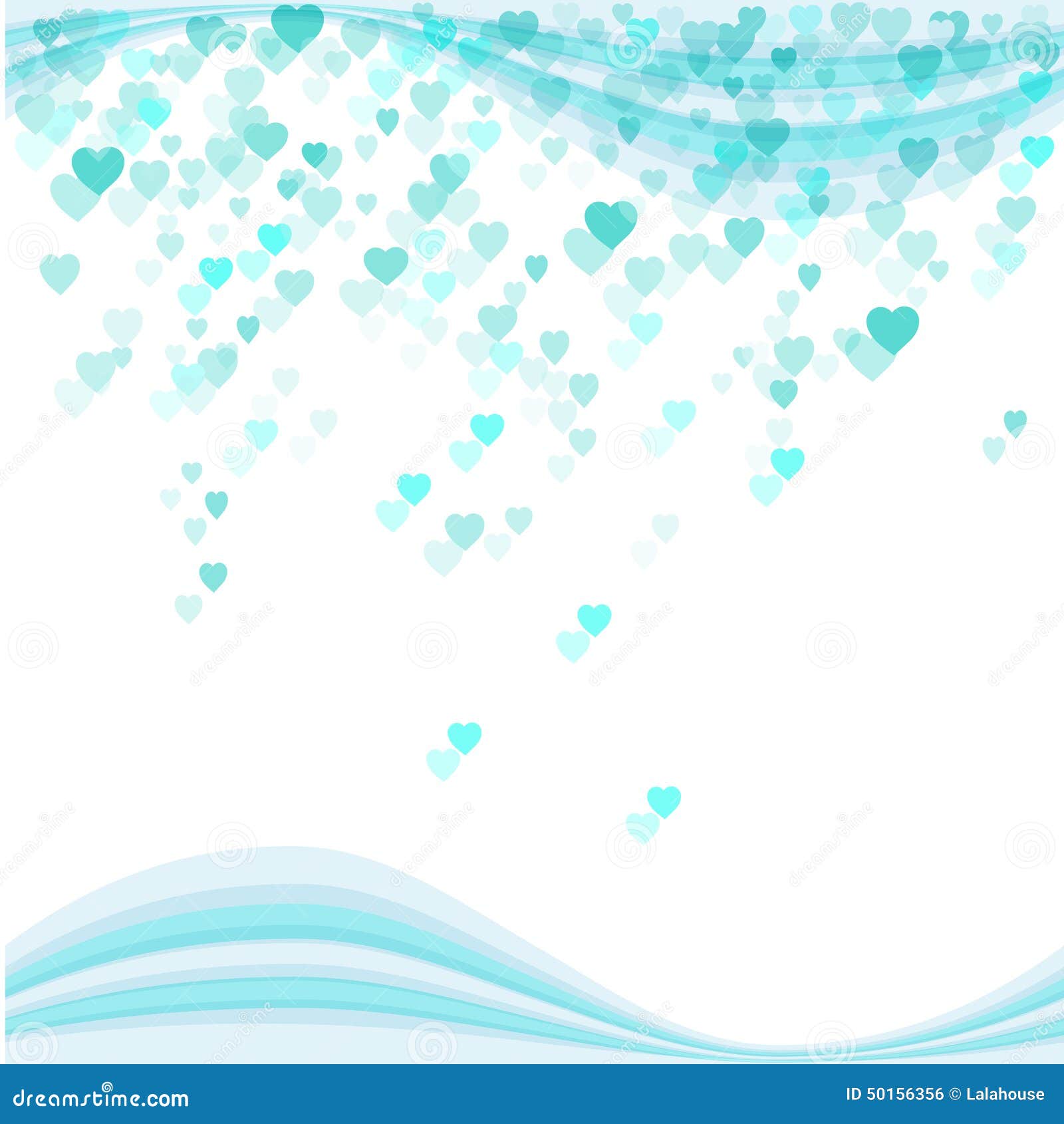 Heart rain stock vector. Illustration of cold, blue, winter - 50156356