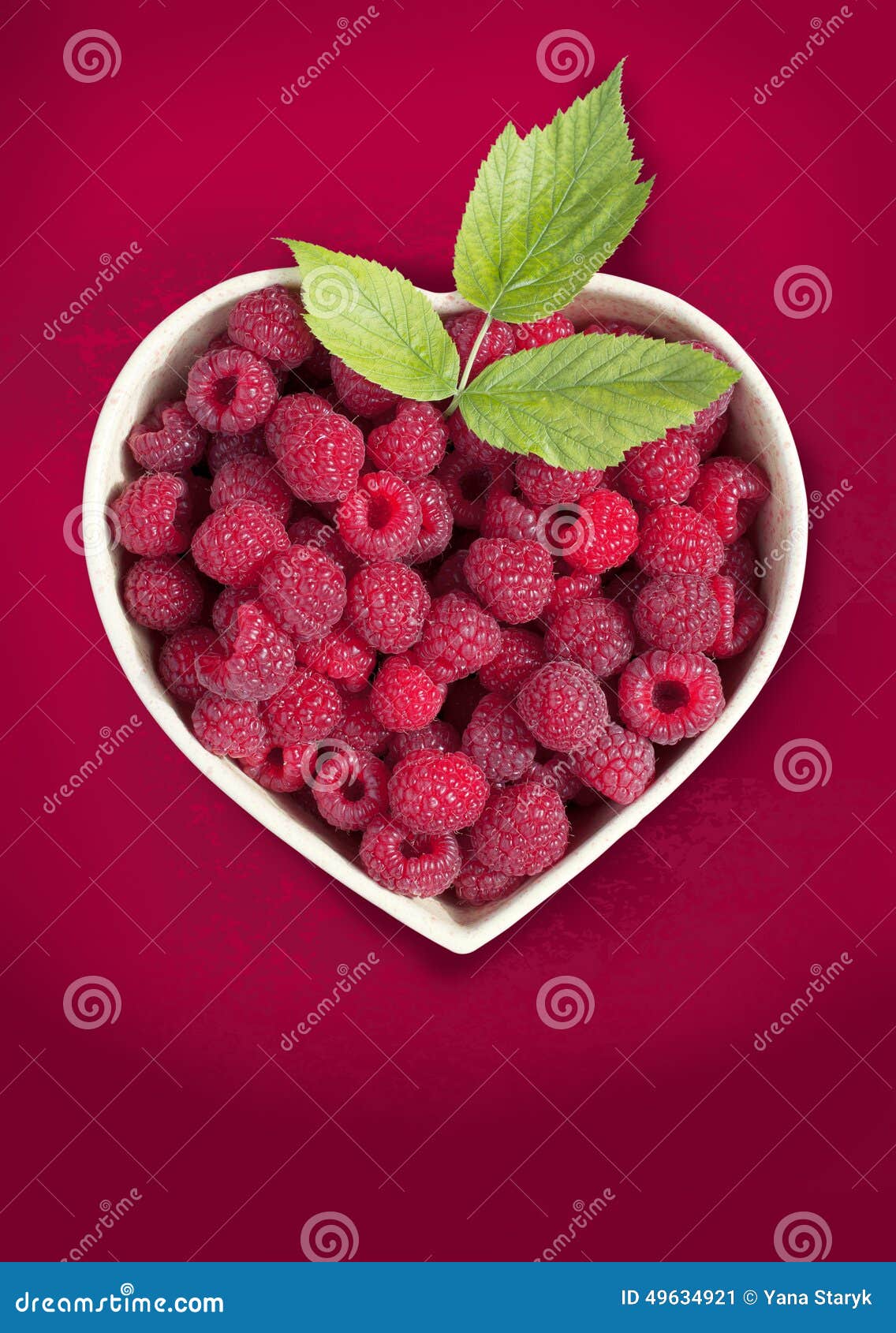 Heart with raspberry stock image. Image of concept, pink - 49634921