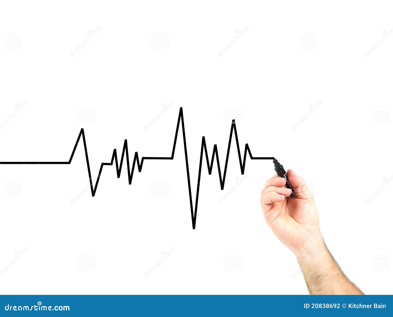 Heart Rate stock photo. Image of heart, graph, line, drawing - 20838692