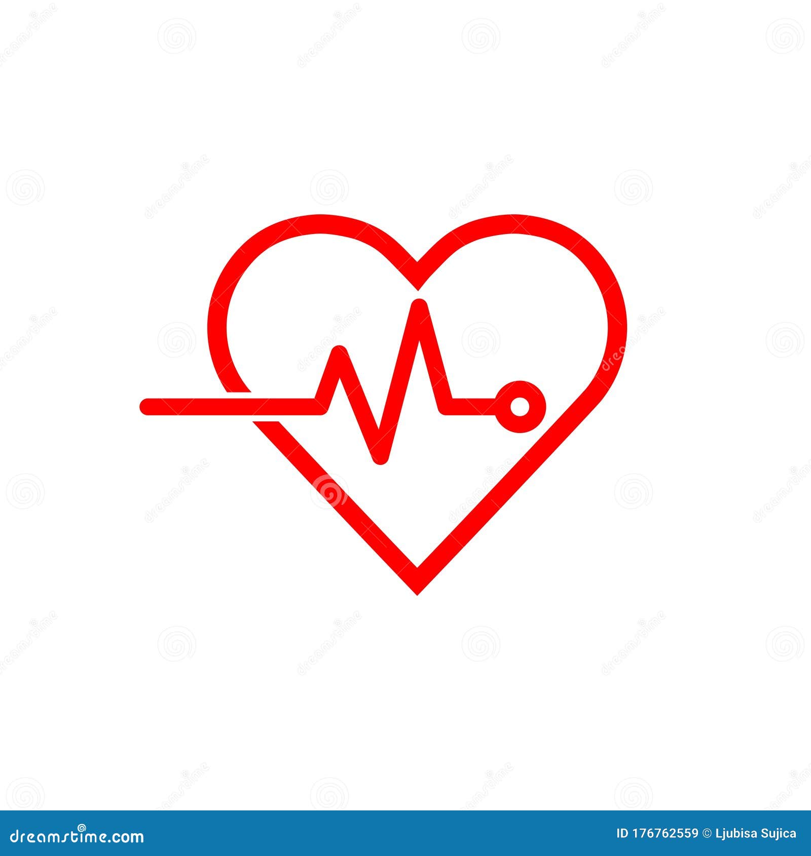 Heart Rate Design Element Over White Background Stock Illustration ...