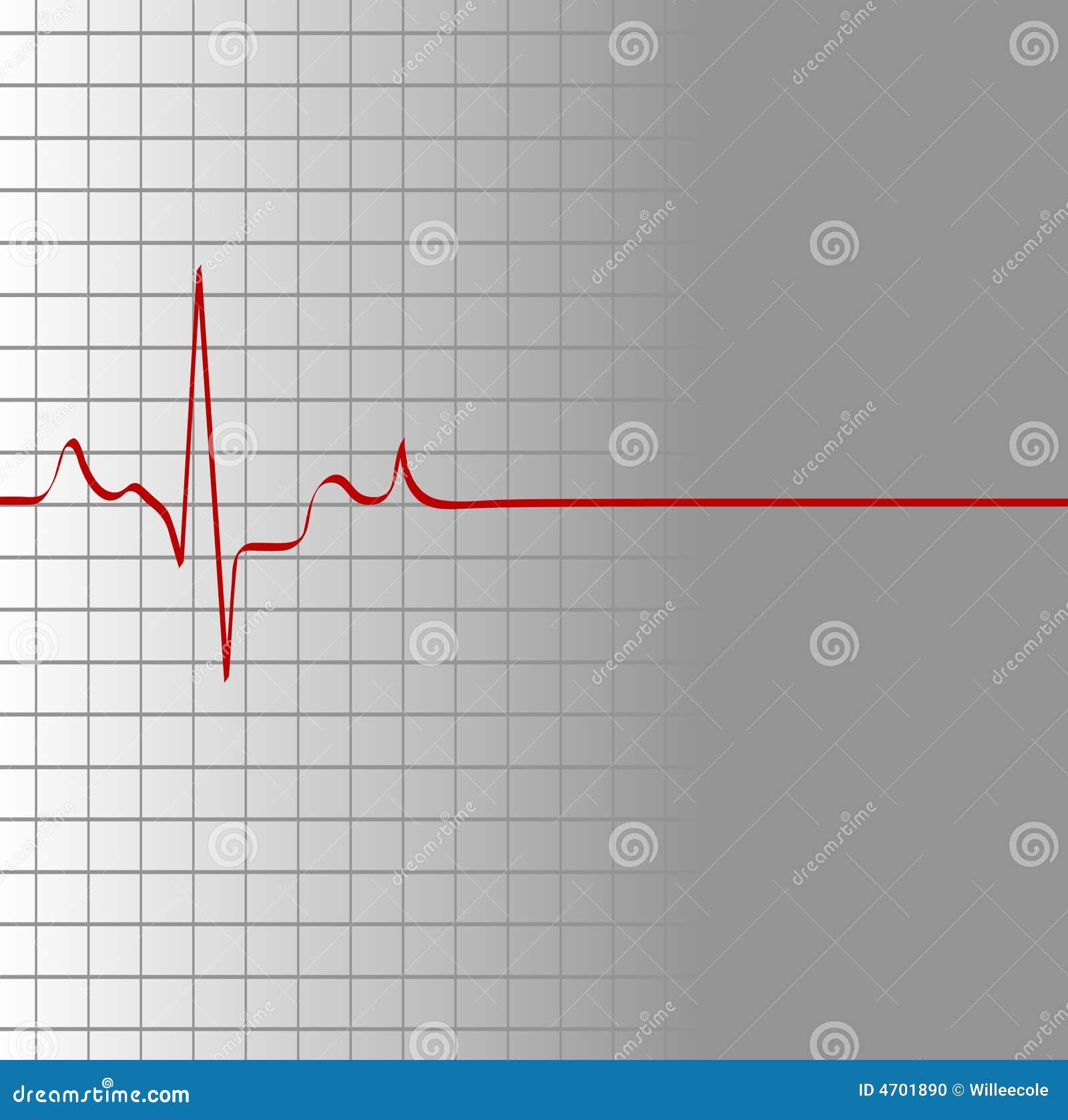 Heart rate flatline stock vector. Illustration of finish - 4701890