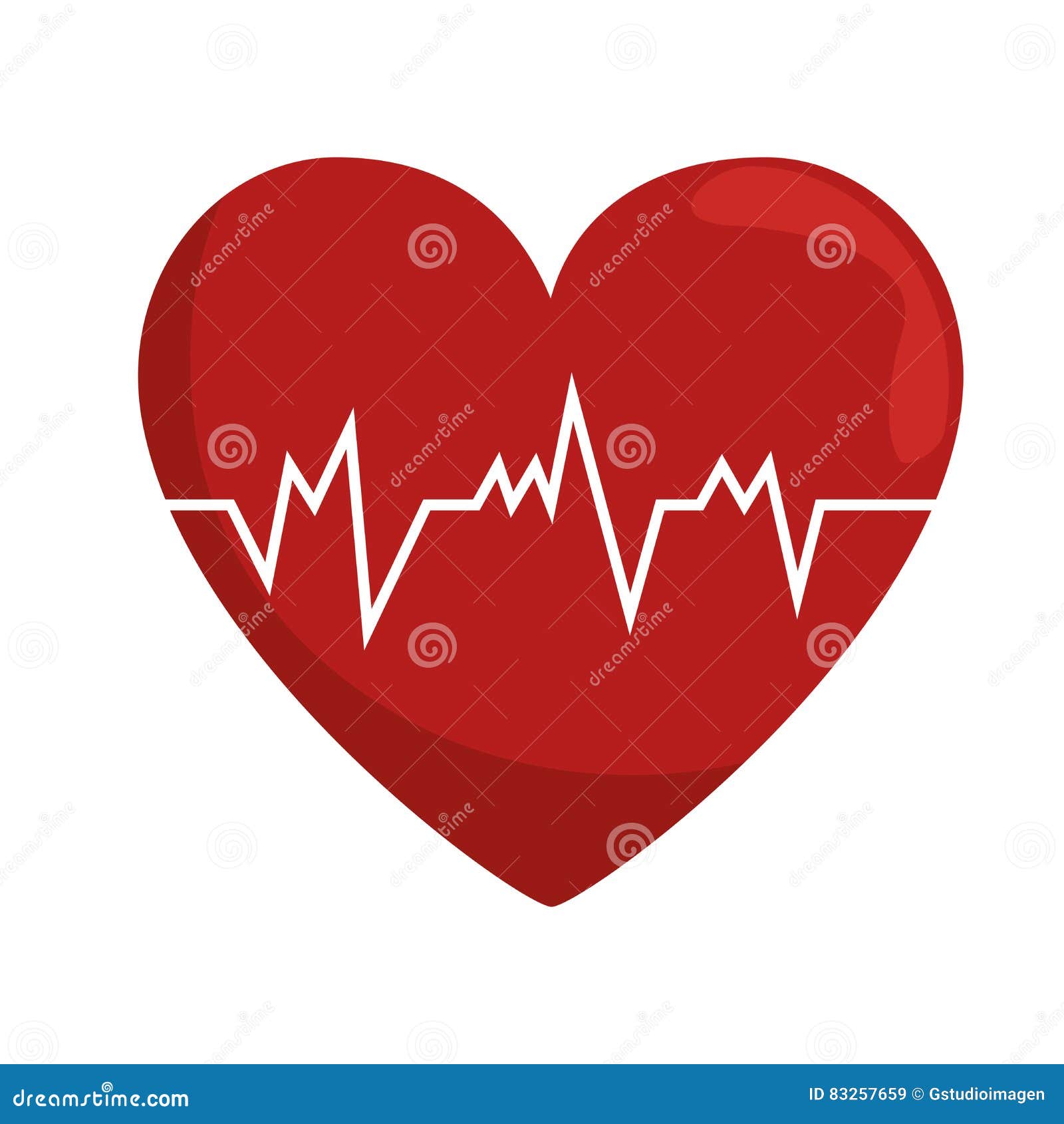 Heart Rate Pulse Concept Healthy Stock Illustration - Illustration of ...