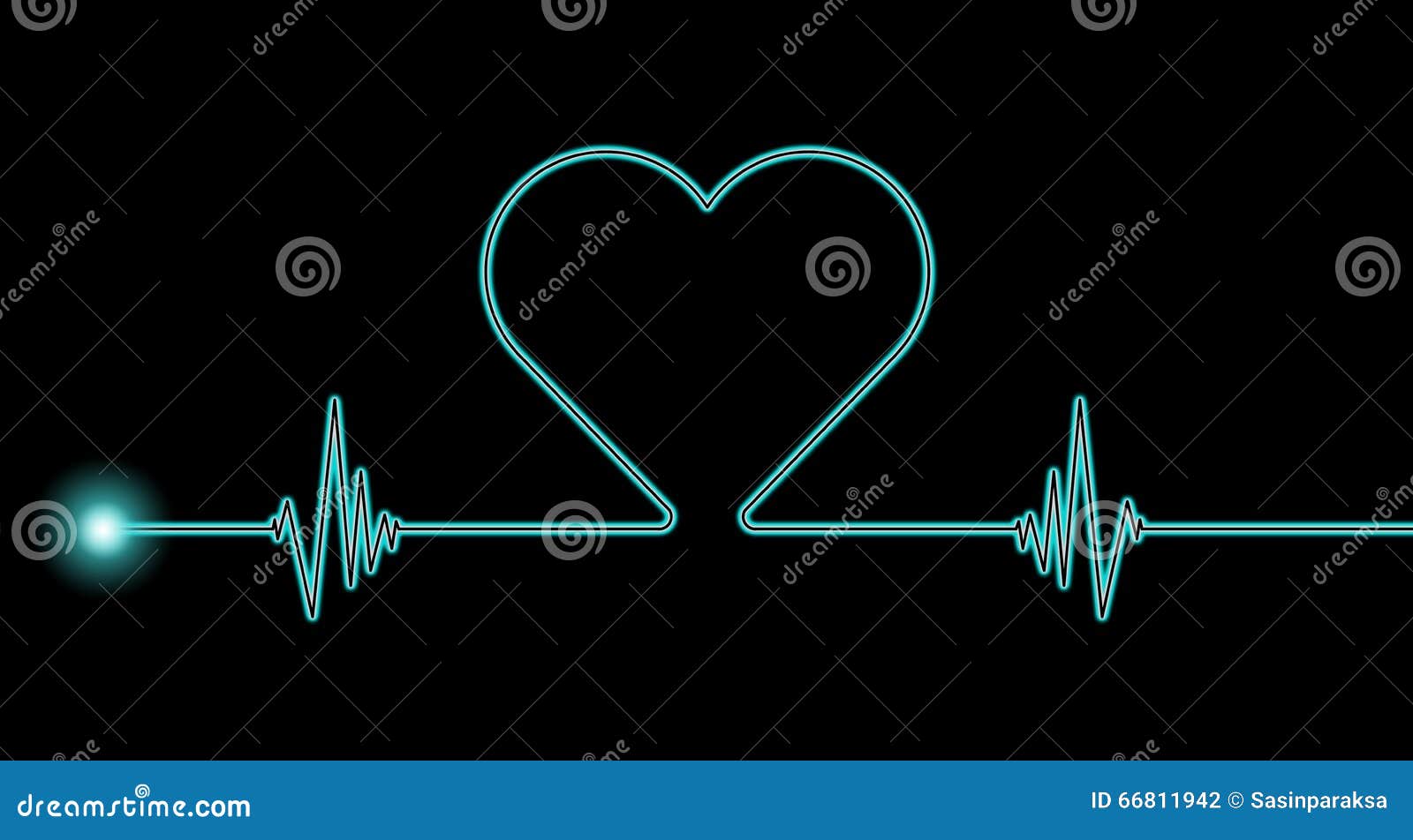 Heart rate rhythm stock photo. Image of black, curve - 66811942