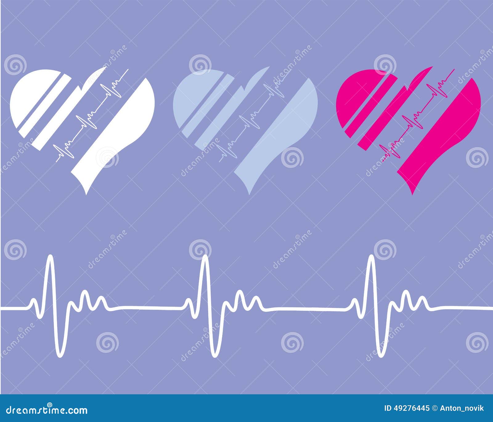 Heart Rate vector stock vector. Illustration of electrocardiogram ...