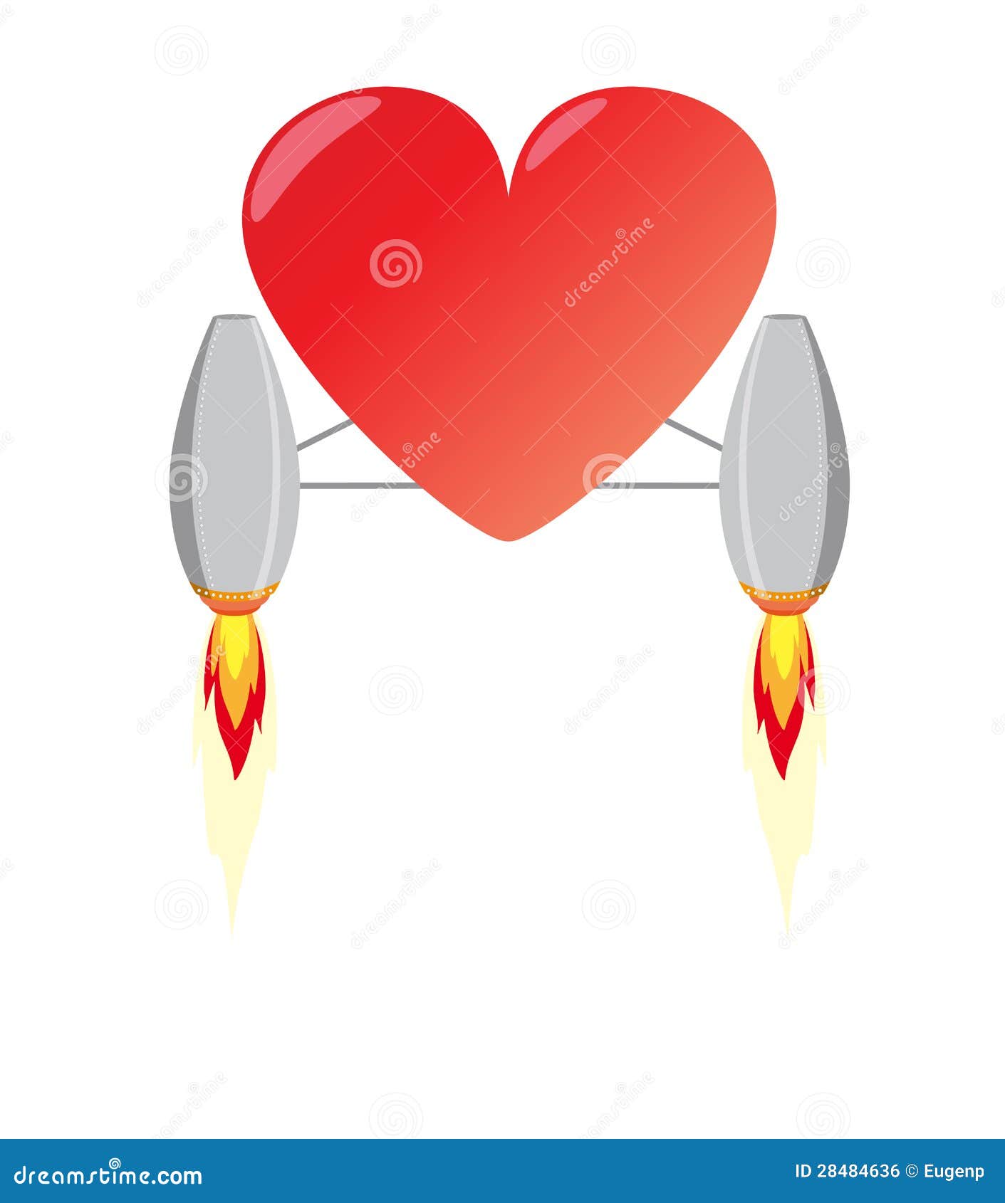Heart With Reactive Power Vector Illustration | CartoonDealer.com #28484636