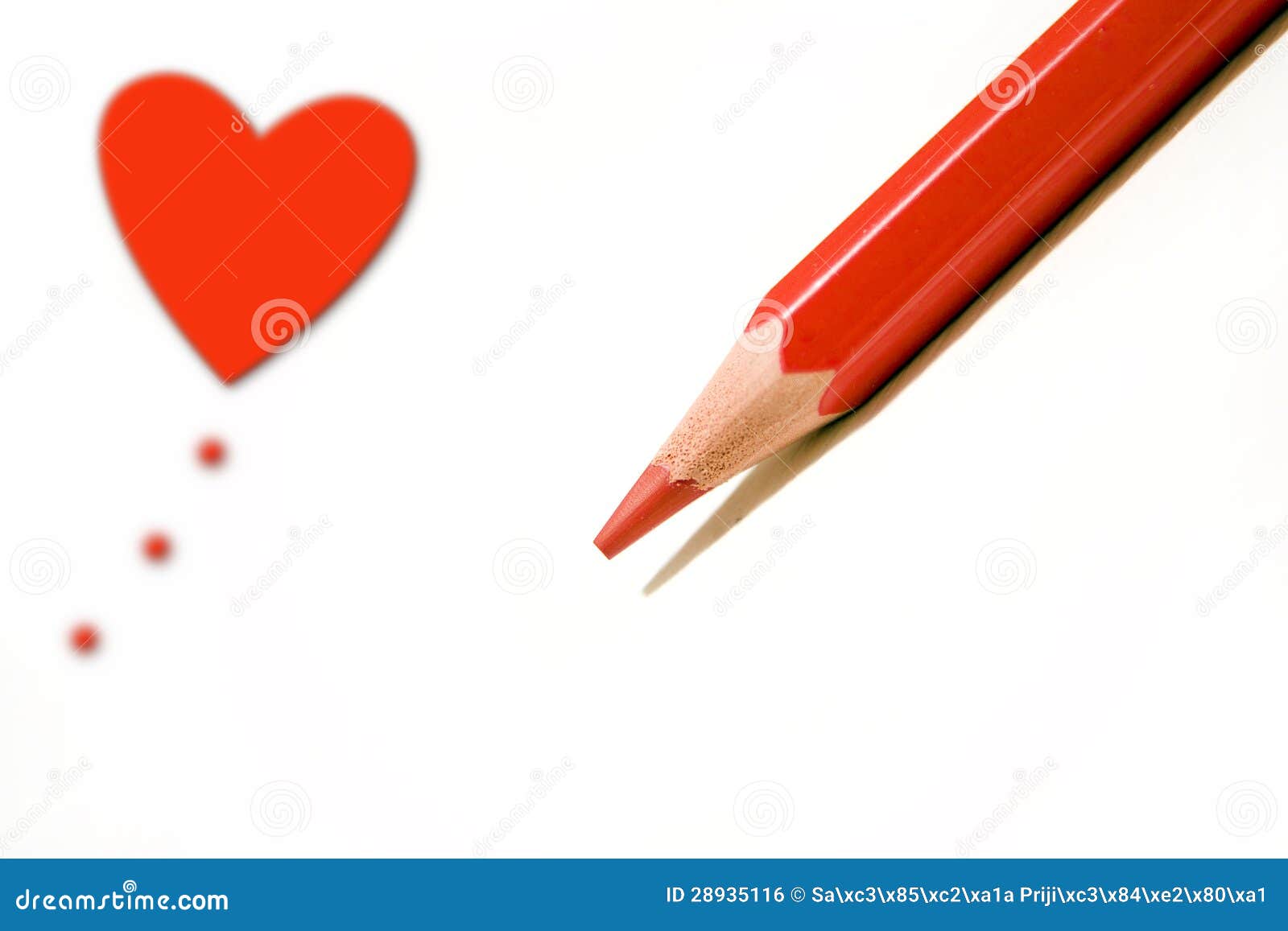 Heart and a red pen stock photo. Image of printed, calendar - 28935116