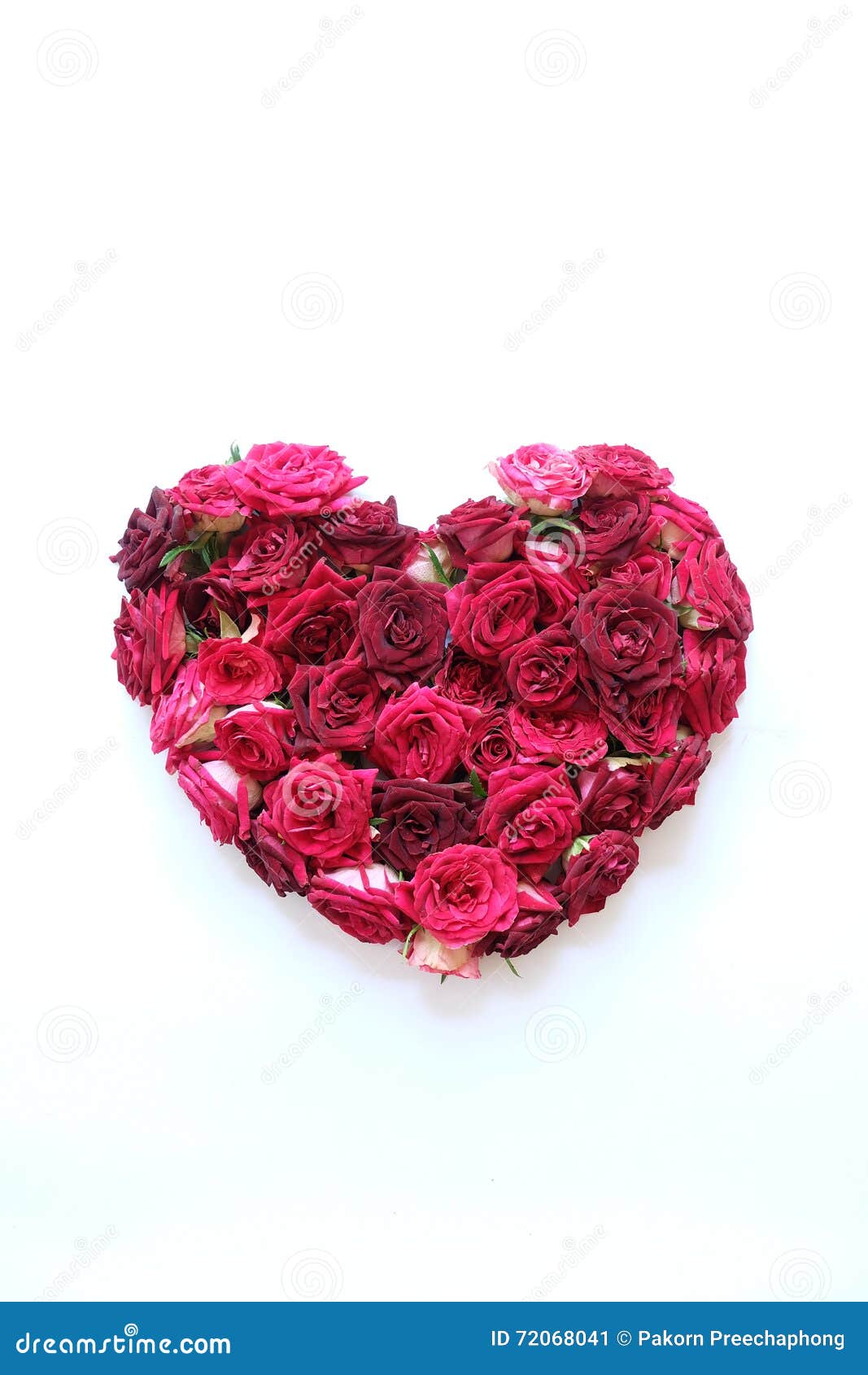 Heart of red roses stock image. Image of flora, luxury - 72068041