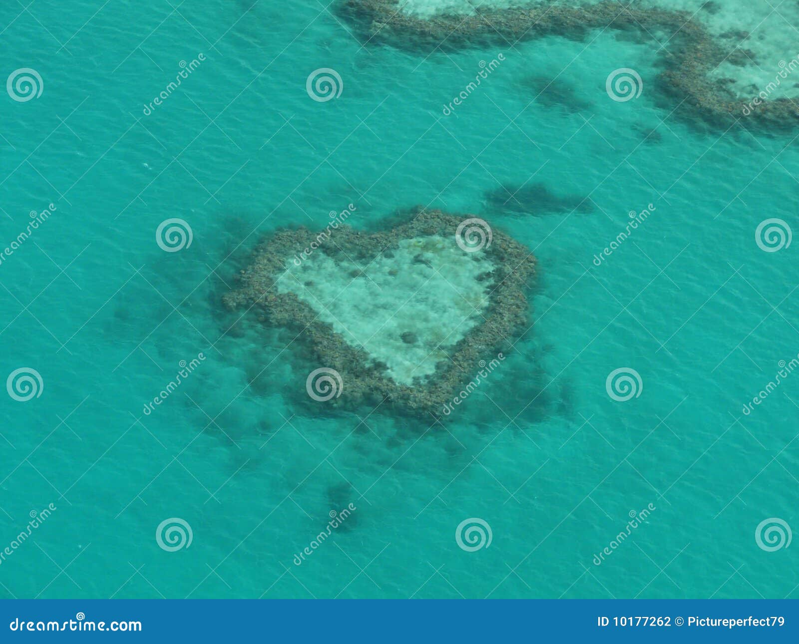 Heart Reef - the Great Barrier Reef Stock Photo - Image of wonders ...
