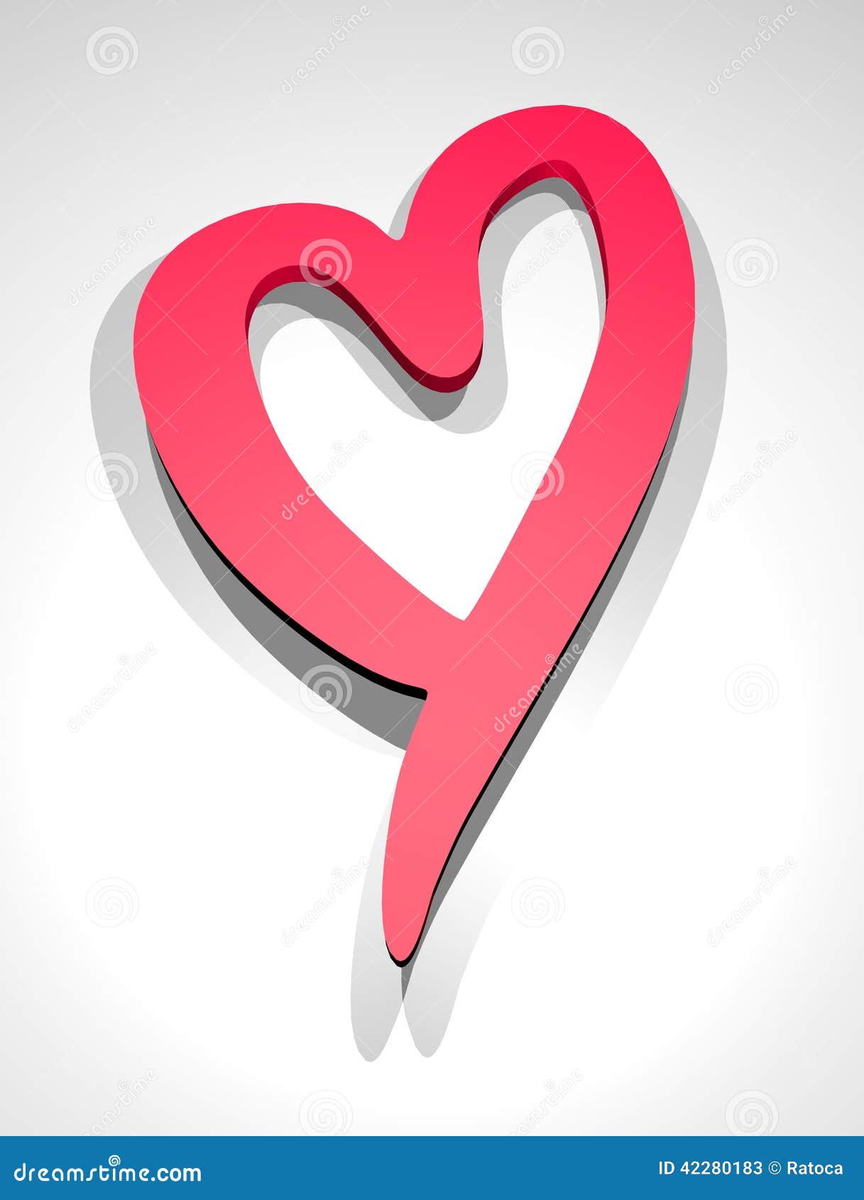 Heart render stock illustration. Illustration of drawing - 42280183