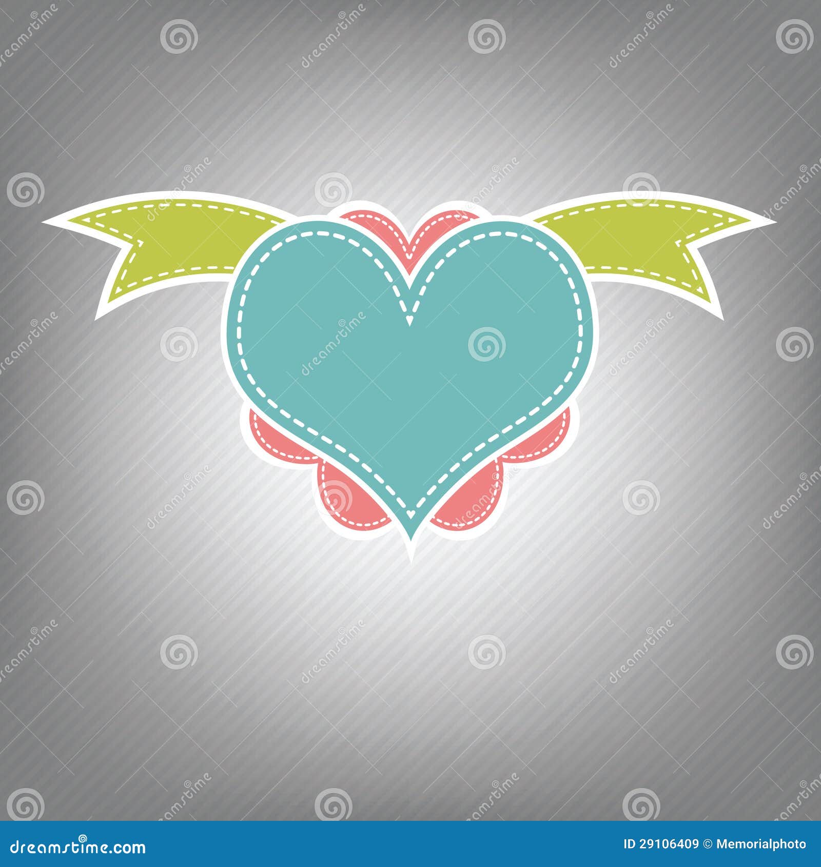 Heart retro design stock vector. Illustration of cute - 29106409