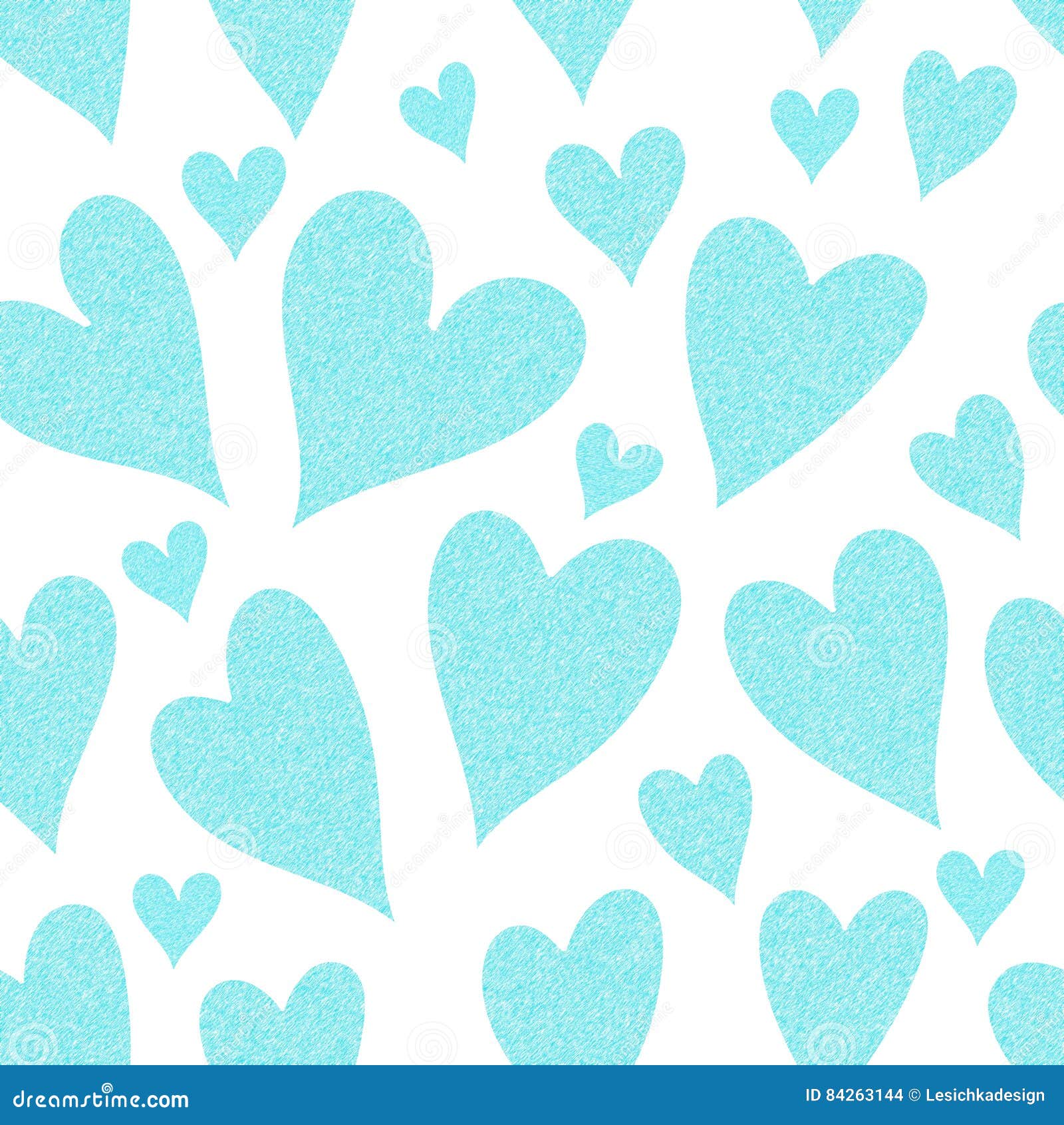 Heart Retro Seamless Pattern. Stock Illustration - Illustration of ...