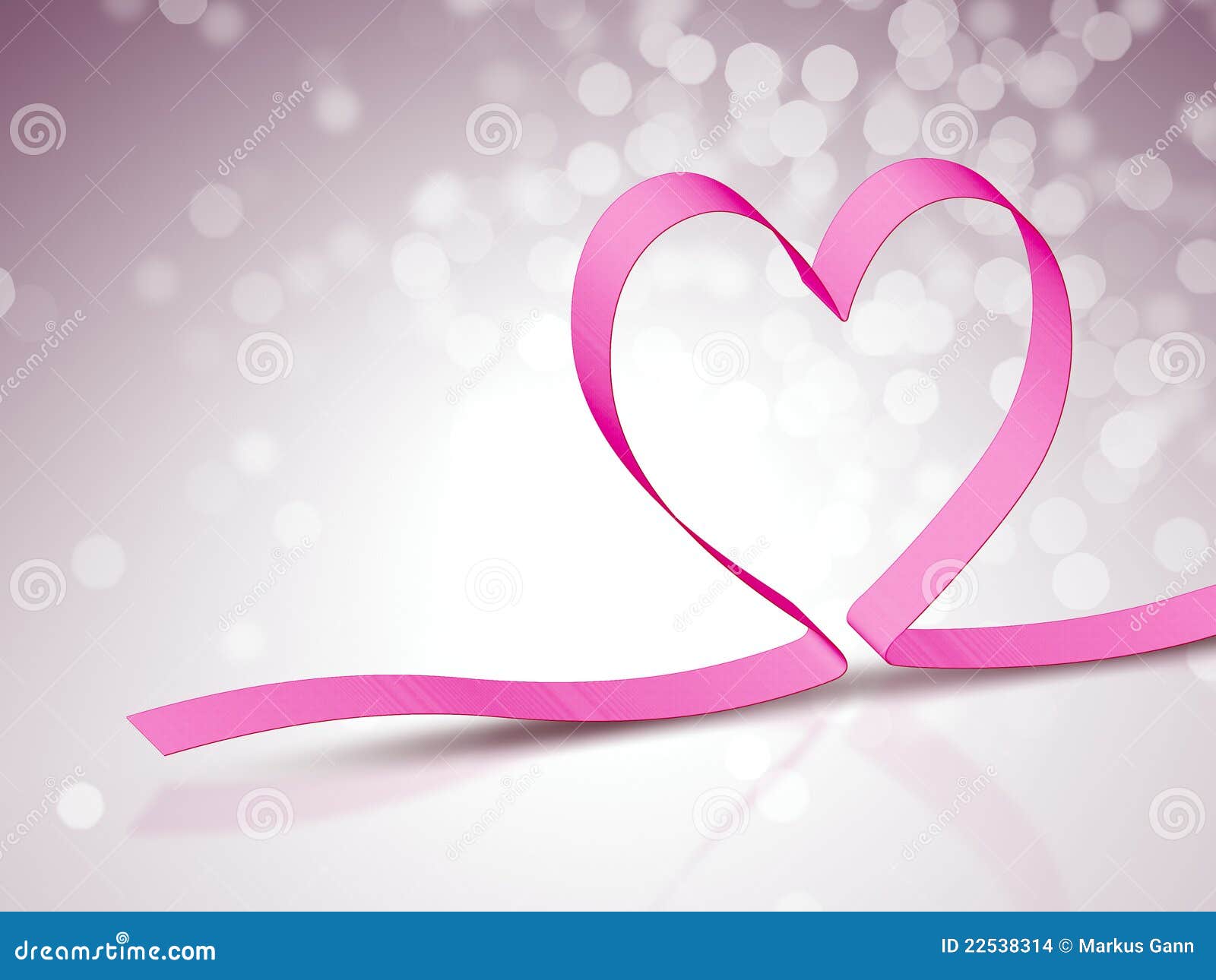 Heart ribbon stock illustration. Illustration of horizontal - 22538314