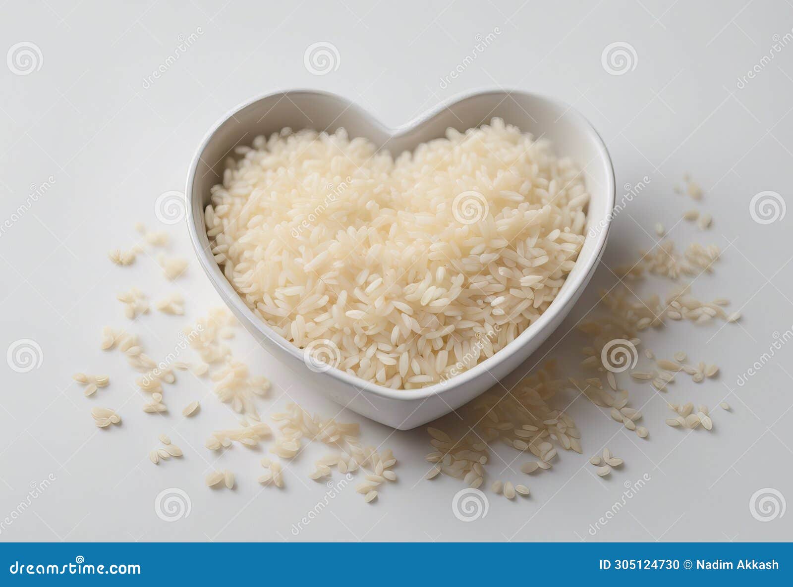 Heart rice form white Heap stock illustration. Illustration of romantic ...