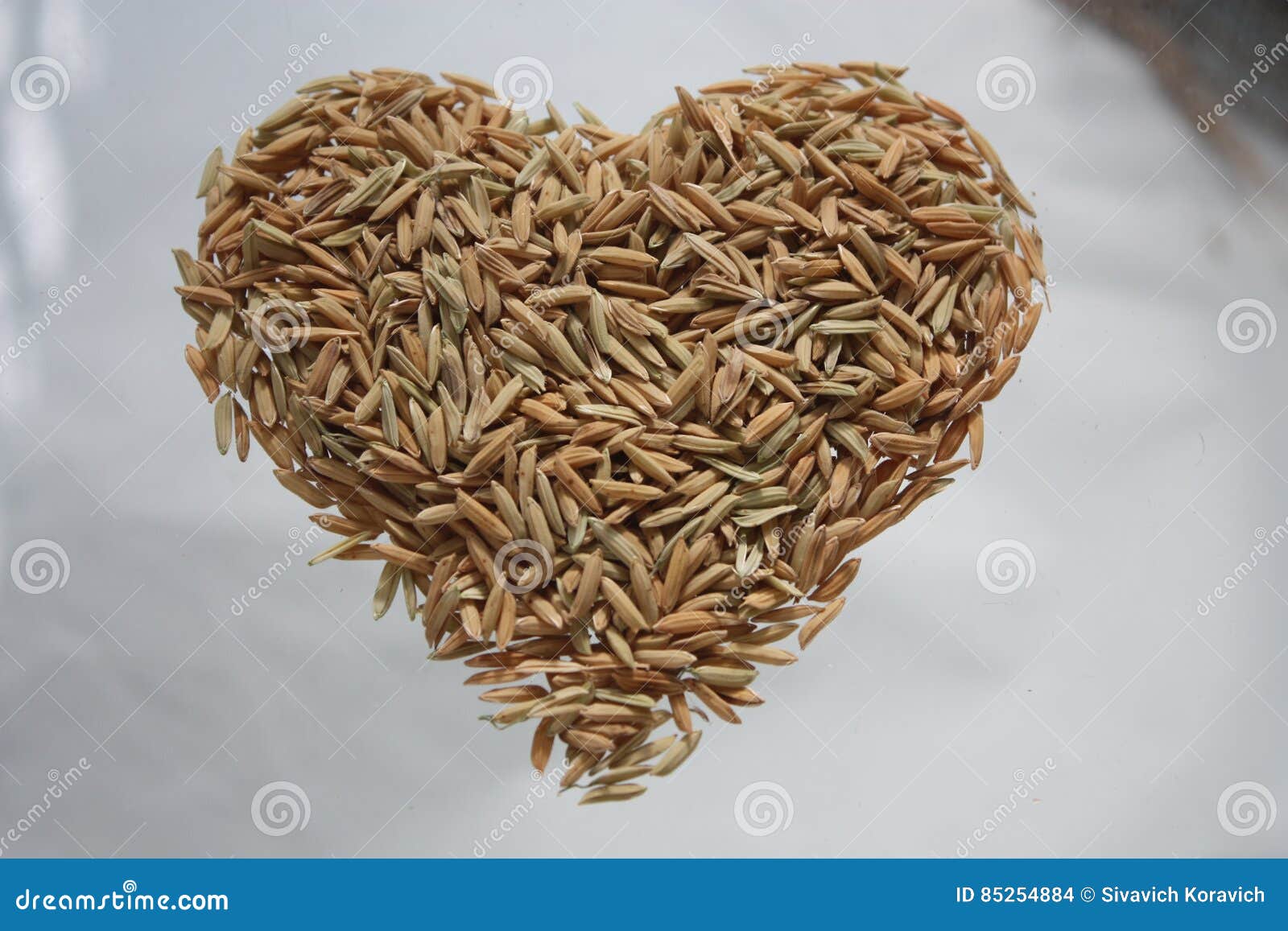 Heart, Rice, stock photo. Image of rice, goldrice, jasmin - 85254884