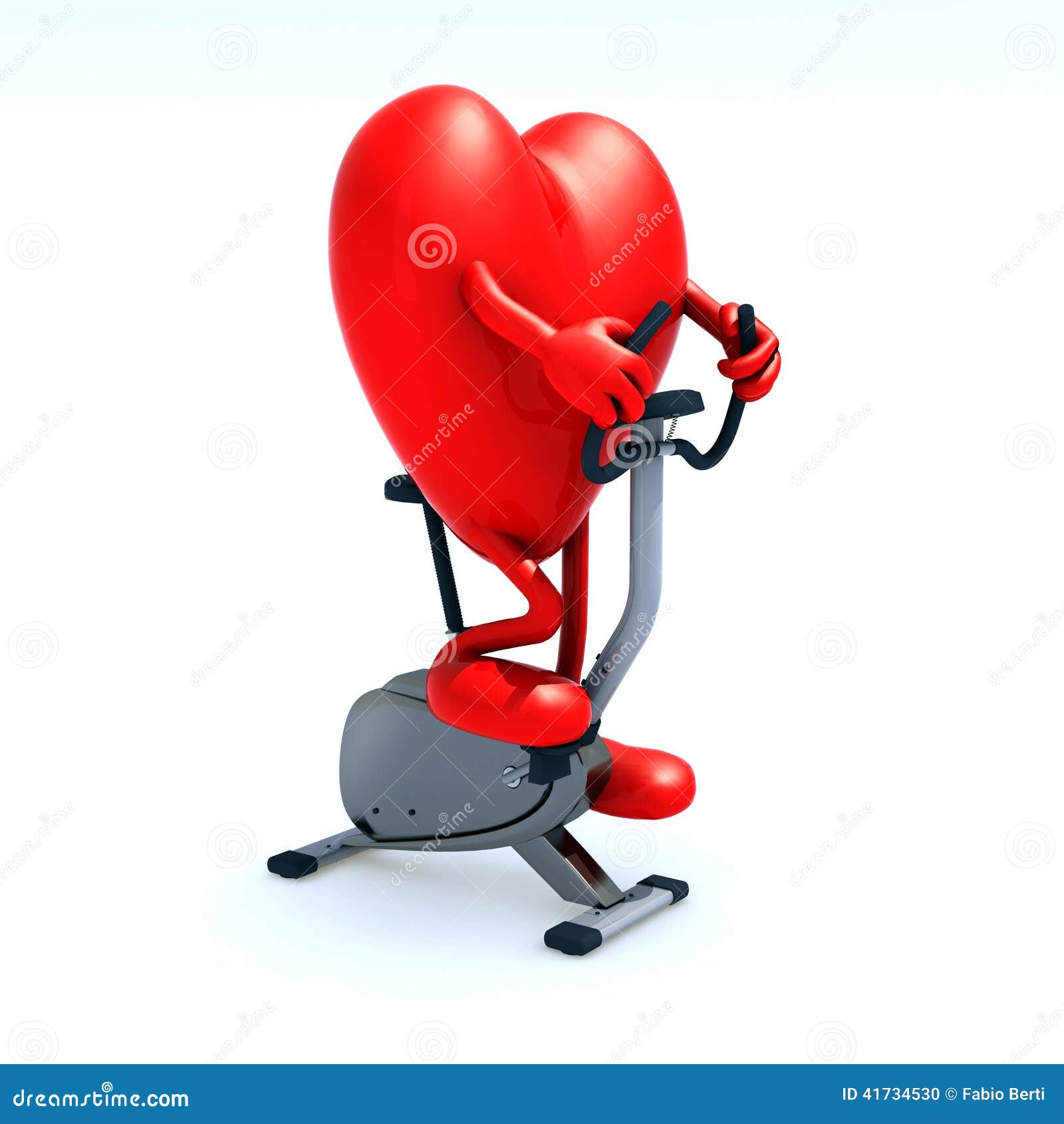 Heart riding a bicycle stock illustration. Illustration of beautiful ...