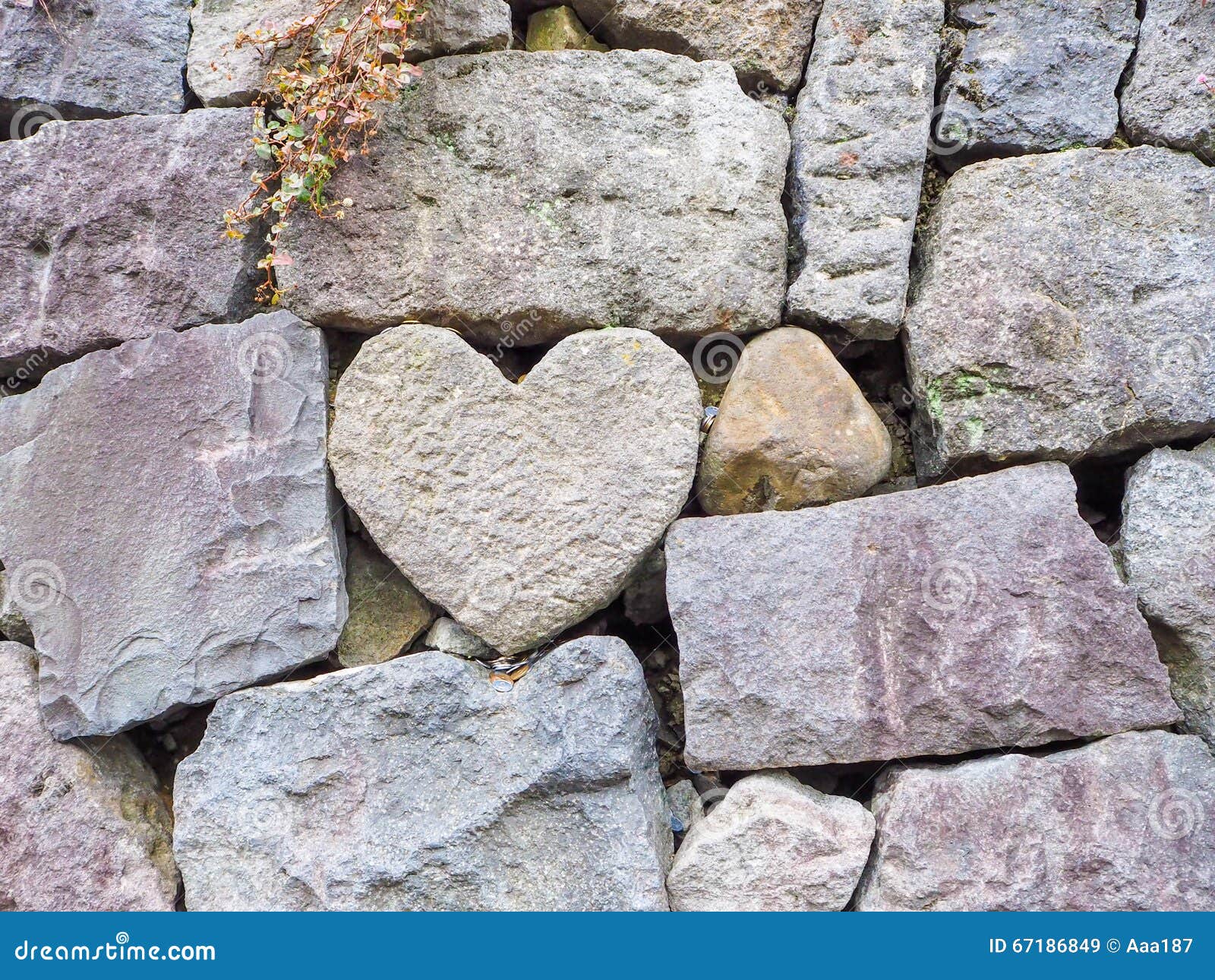 Heart rock wall stock image. Image of heartshaped, rough - 67186849
