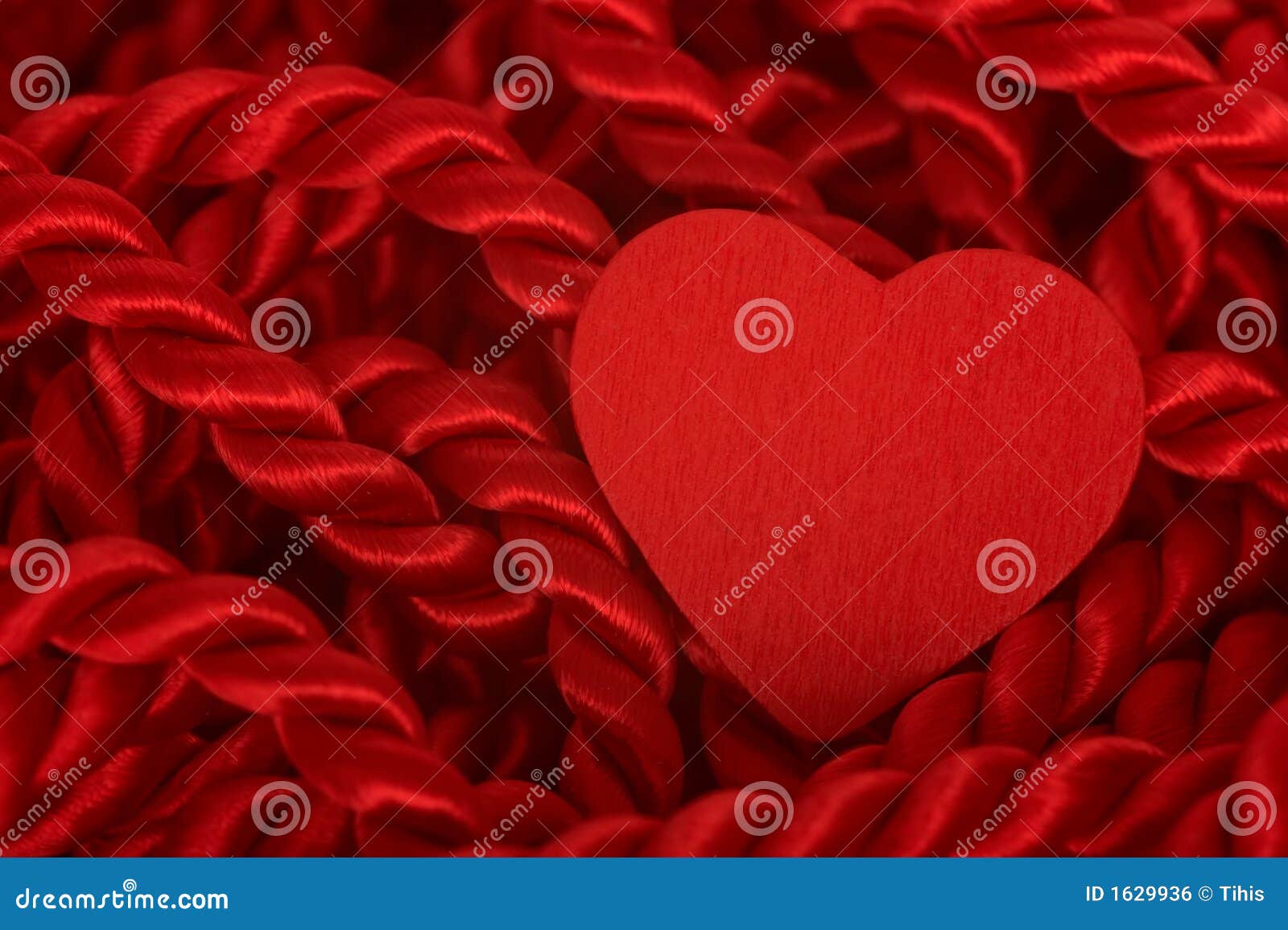 Heart on Rope stock photo. Image of like, infatuation - 1629936